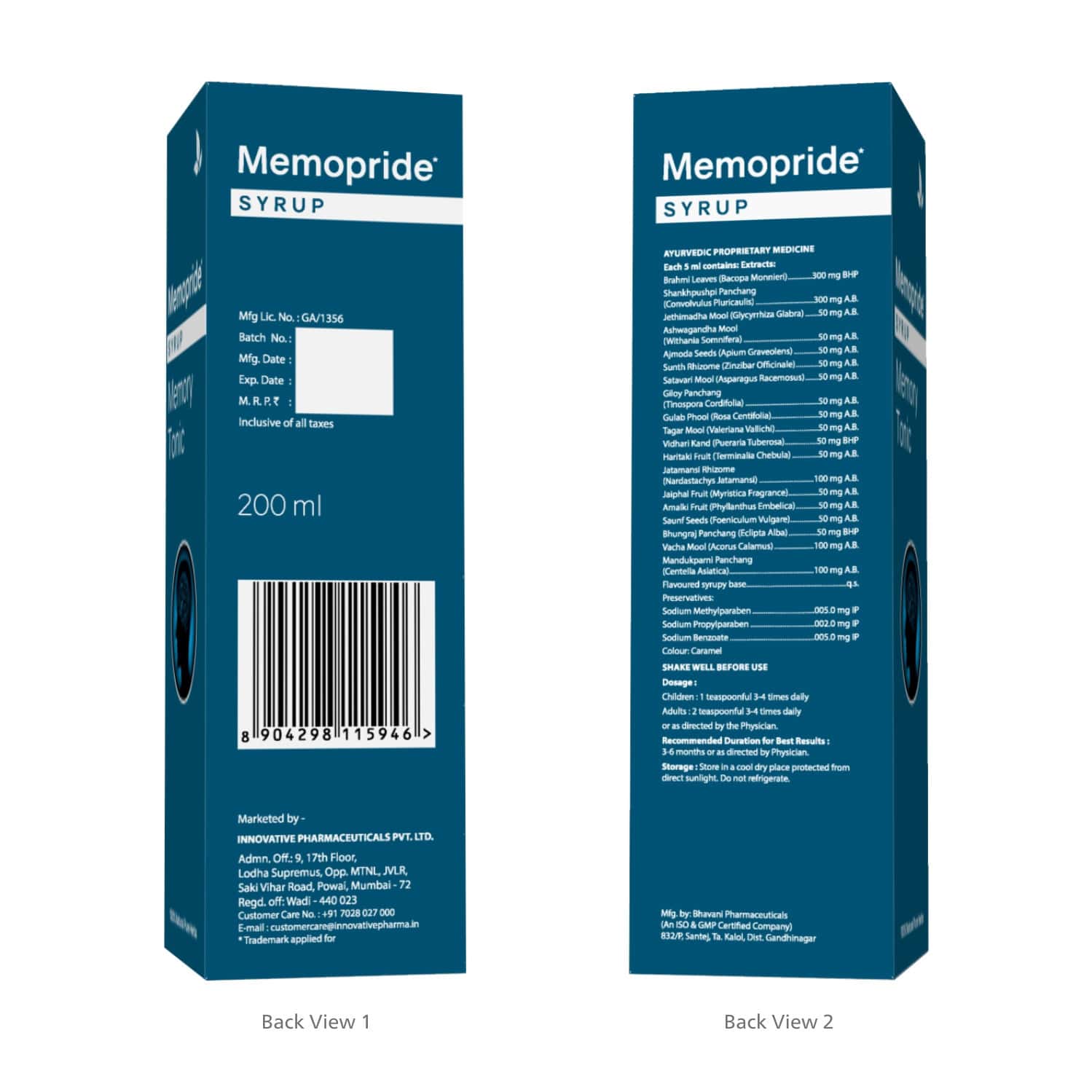 Buy MEMOPRIDE SYRUP 200 ML | BOOSTS MENTAL SHARPNESS & COGNITIVE ...