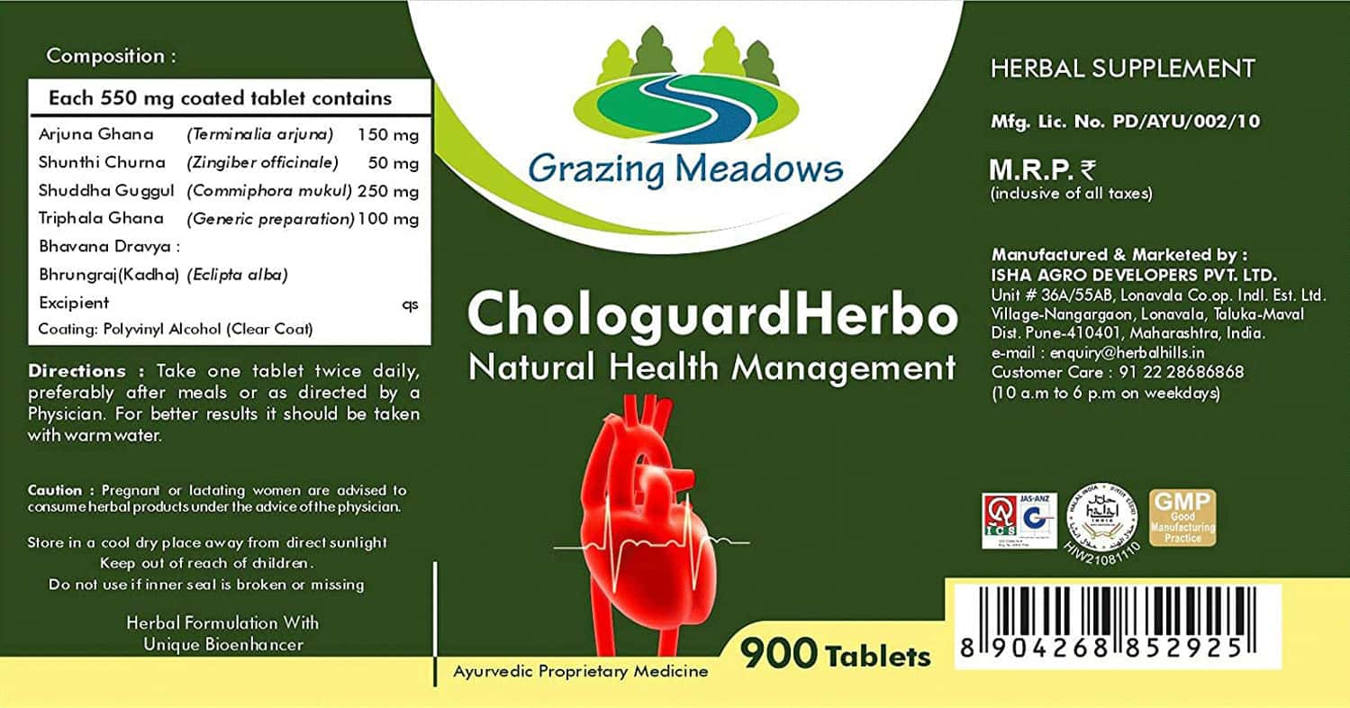 Buy GRAZING MEADOWS CHOLOGUARDHERBO 900 TABLETS Online & Get Upto 60% ...