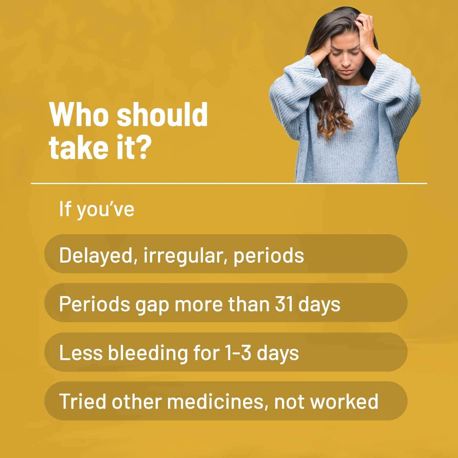 Buy GYNOVEDA'S TULA FOR IRREGULAR PERIODS - 120 PILLS FOR 1 MONTH ...