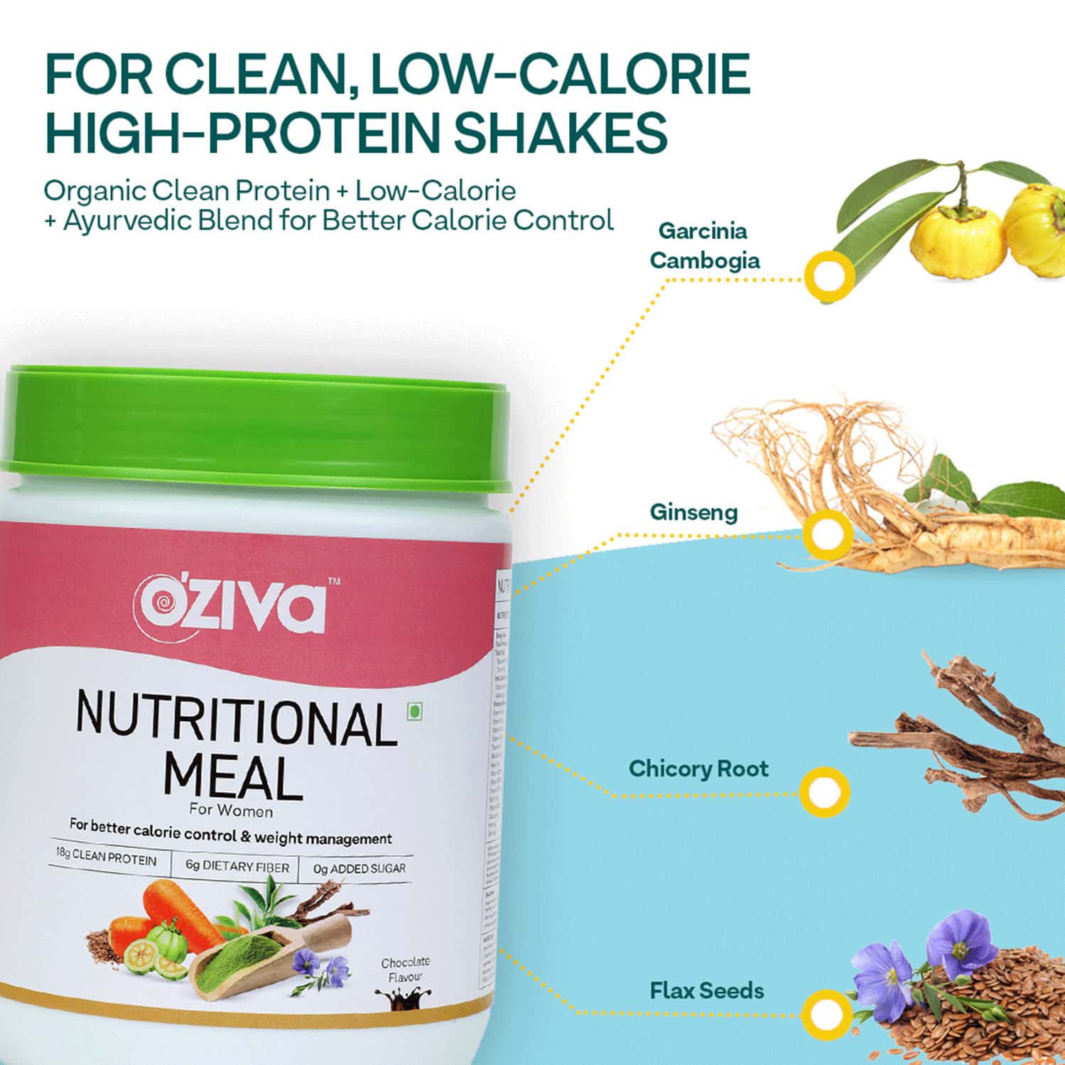 Buy OZIVA NUTRITIONAL MEAL FOR WOMEN CHOCOLATE (1KG) | CALORIE CONTROL ...