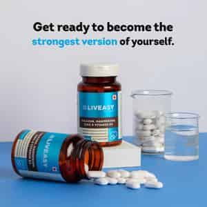 Buy LIVEASY WELLNESS CALCIUM MAGNESIUM VITAMIN D3 & ZINC - BONES ...