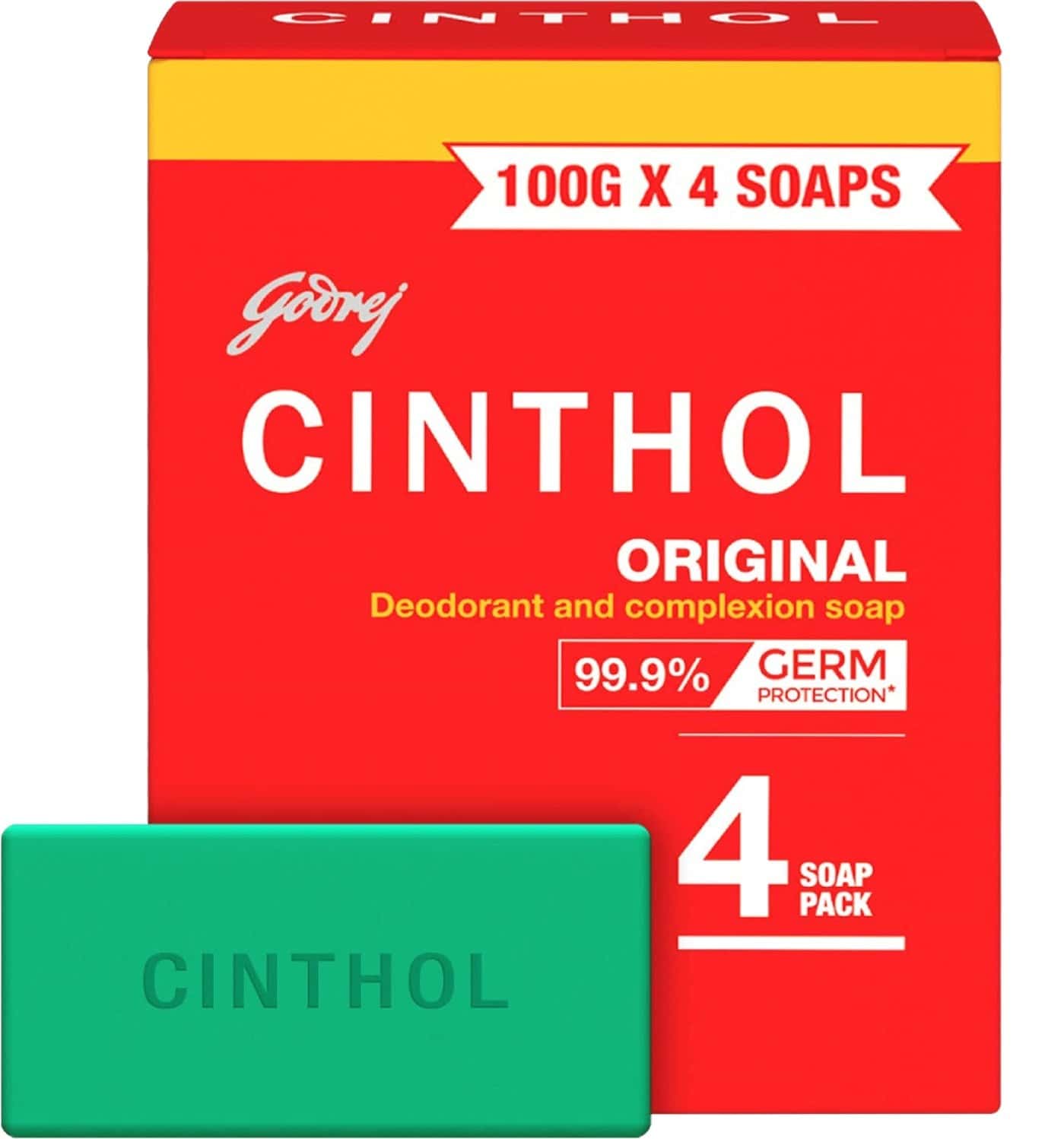 Buy GODREJ CINTHOL LIME SOAP 100G - PACK OF 4 Online & Get Upto 60% OFF ...