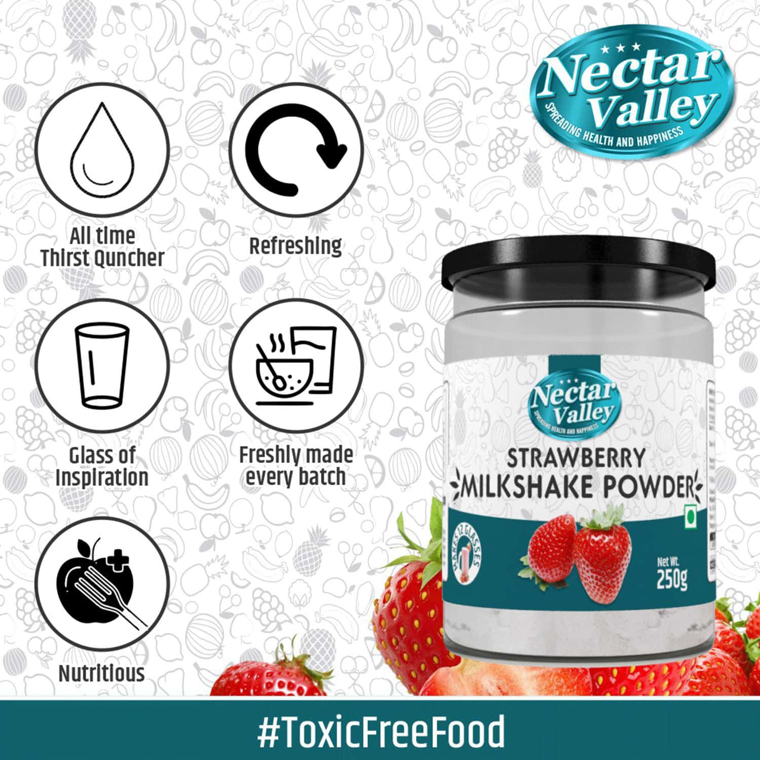 Buy NECTAR VALLEY PISTA MILKSHAKE POWDER, NO REFINED SUGAR ADDED ...