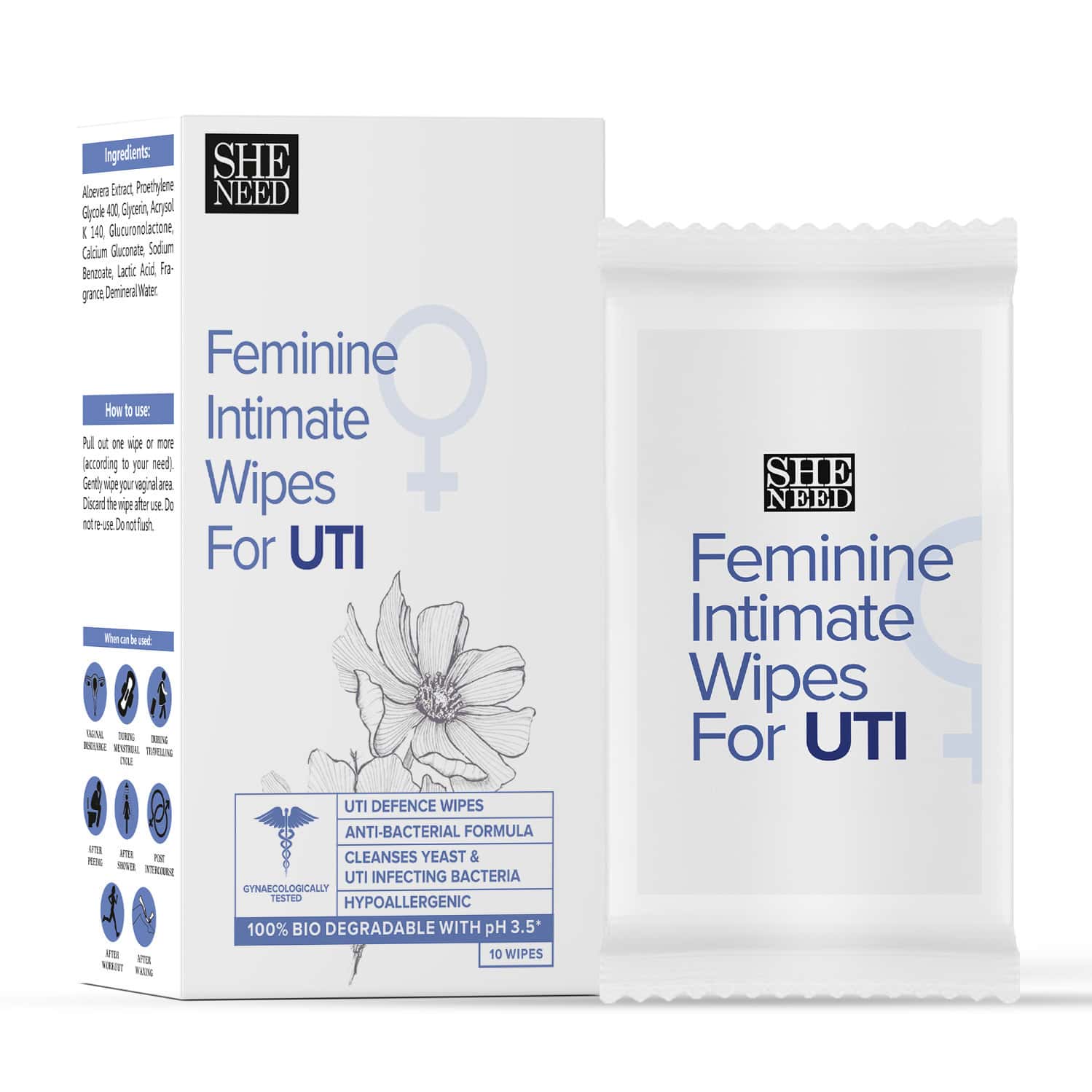 Buy SIRONA PH BALANCED BAMBOO INTIMATE WIPES - 30 WIPES Online & Get ...