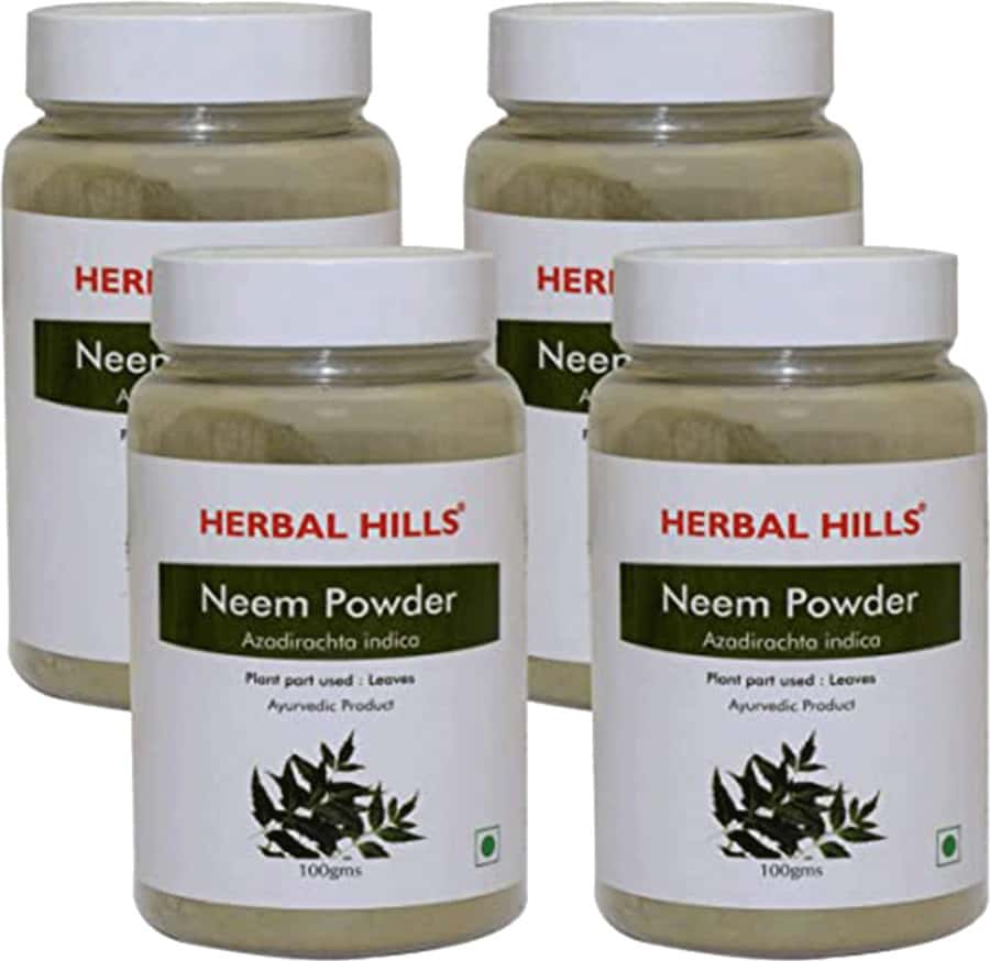 Buy HERBAL HILLS NEEM POWDER | NEEM LEAVES POWDER 100G PACK OF 5 Online ...