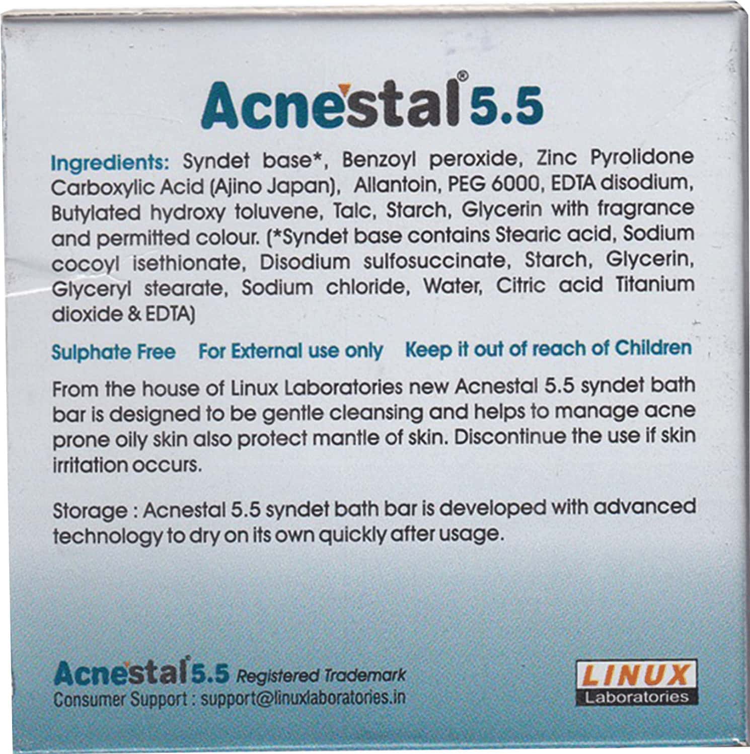 Buy ACNESTAL 5.5 SYNDET BAR 75GM Online & Get Upto 60% OFF at PharmEasy