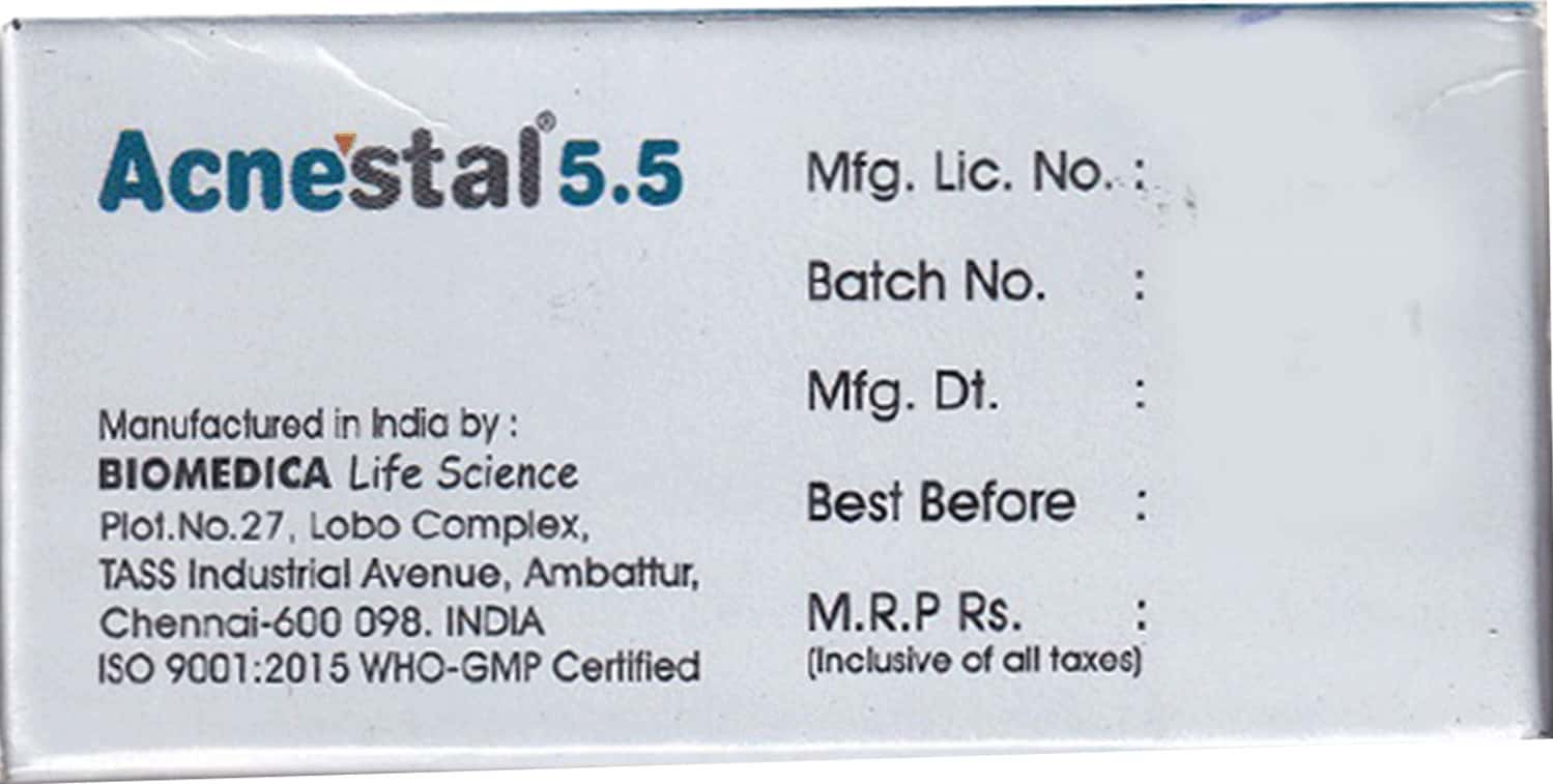 Buy ACNESTAL 5.5 SYNDET BAR 75GM Online & Get Upto 60% OFF at PharmEasy