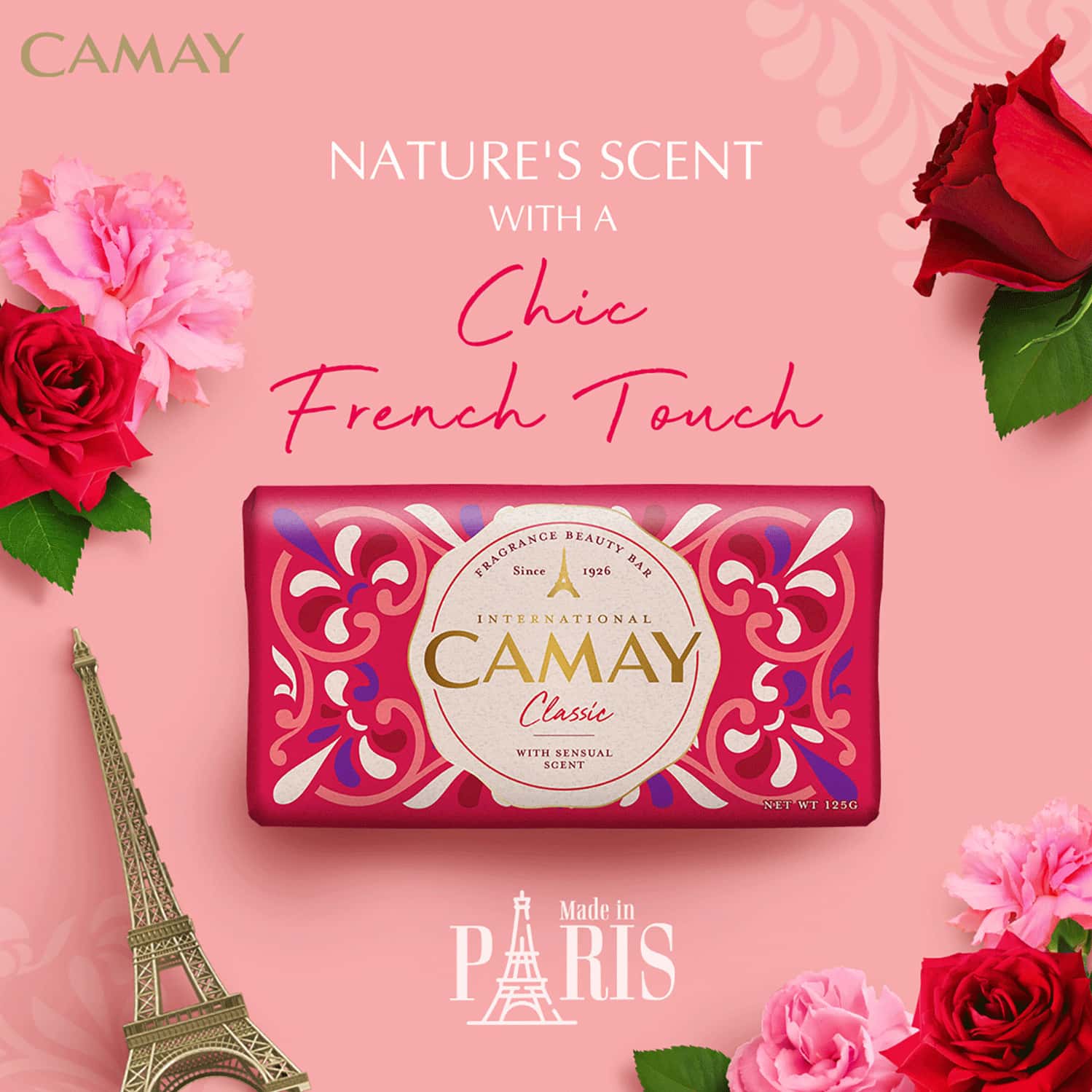 Buy CAMAY NATURAL CEDARWOOD & BERGAMOT BEAUTY SOAP COMBO PACK - 125*5 ...