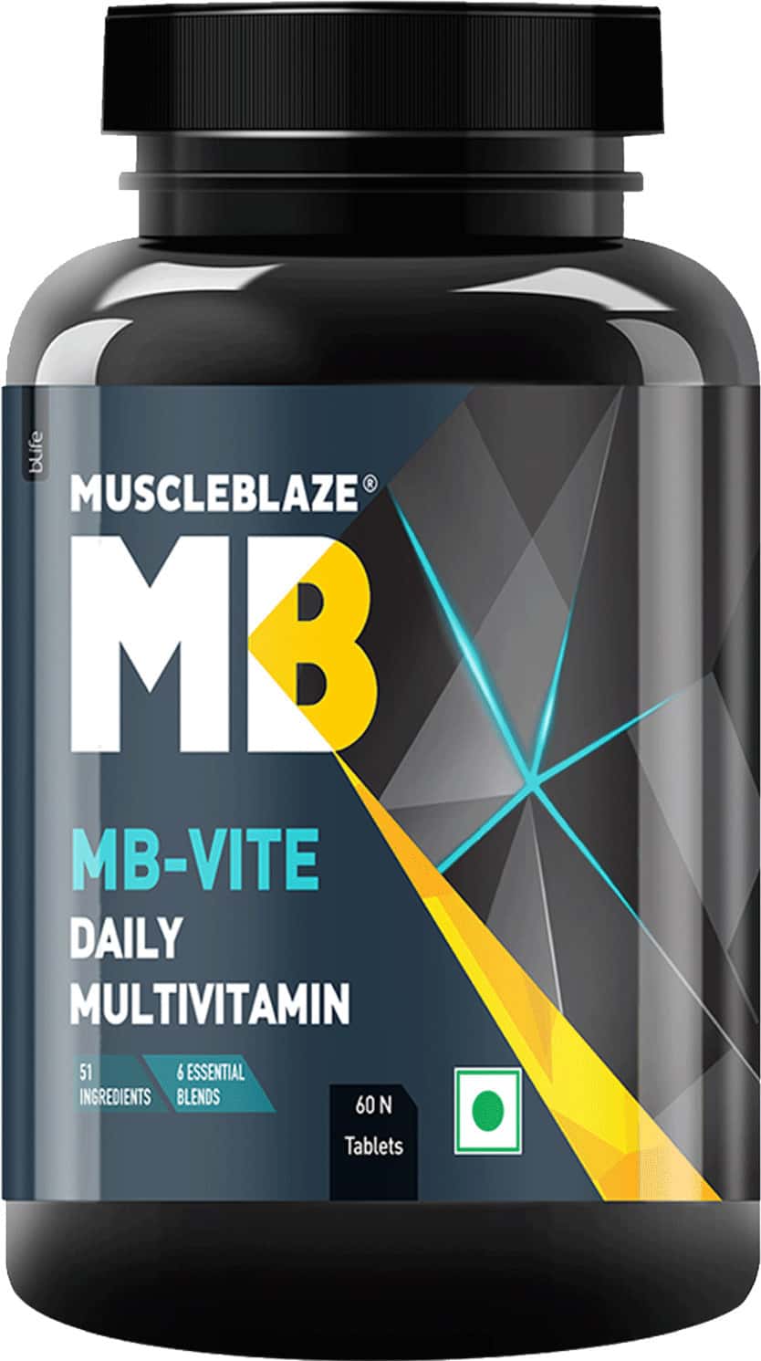 Buy MUSCLEBLAZE MB- VITE & FISH OIL 1000MG COMBO PACK (2 X 60 TABLETS ...