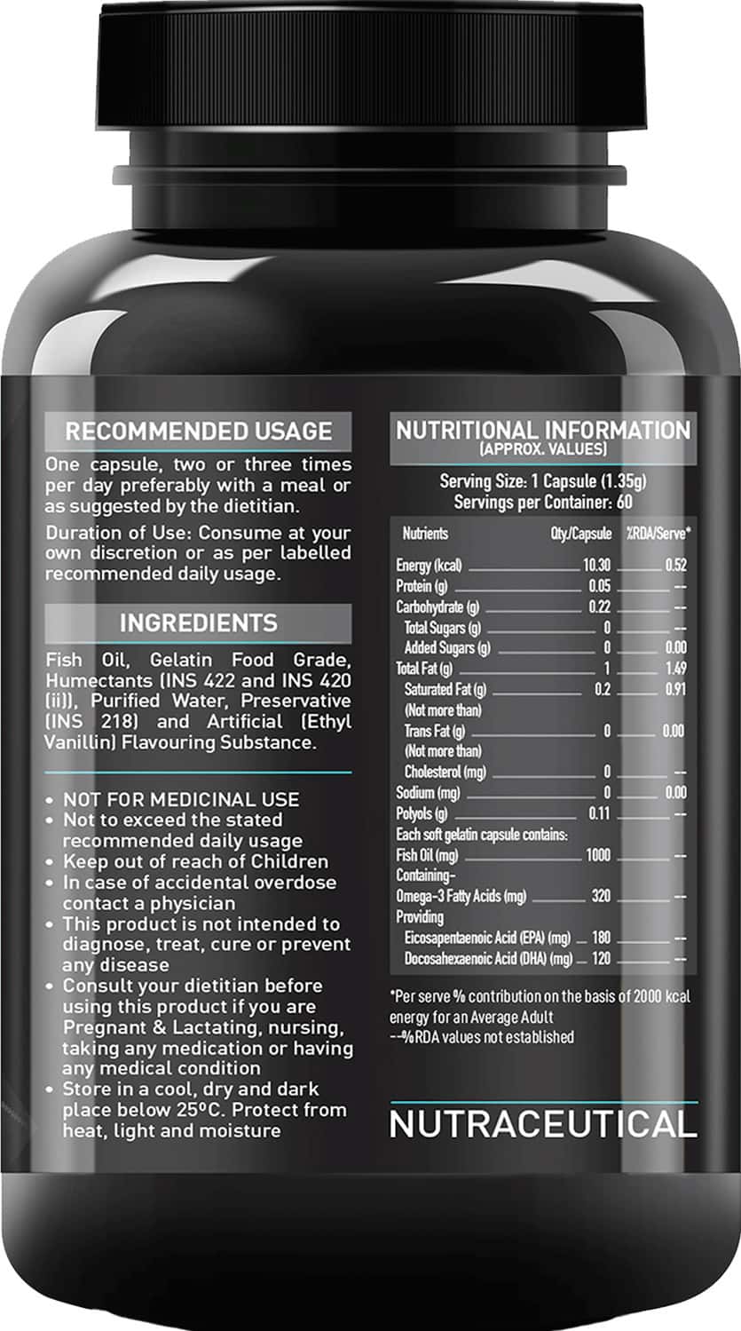 Buy MUSCLEBLAZE MB- VITE & FISH OIL 1000MG COMBO PACK (2 X 60 TABLETS ...