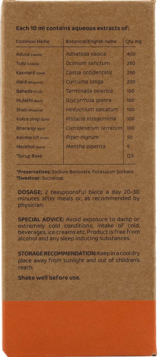 Buy AYURTUSS-SF SYP 100ML Online & Get Upto 60% OFF at PharmEasy