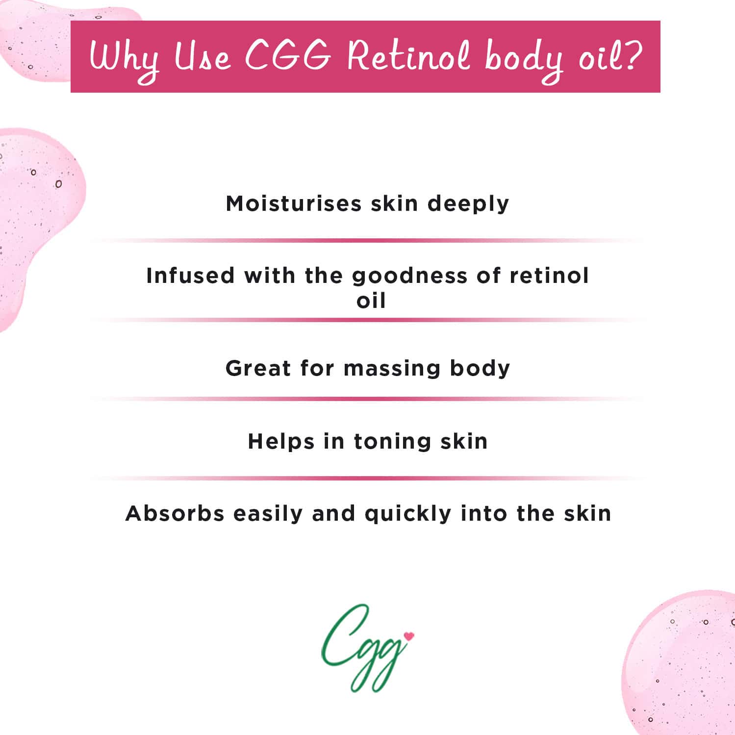 Buy CGG COSMETICS RETINOL SERUM-IN-BODY OIL | WITH 1% RETINOL & VITAMIN ...