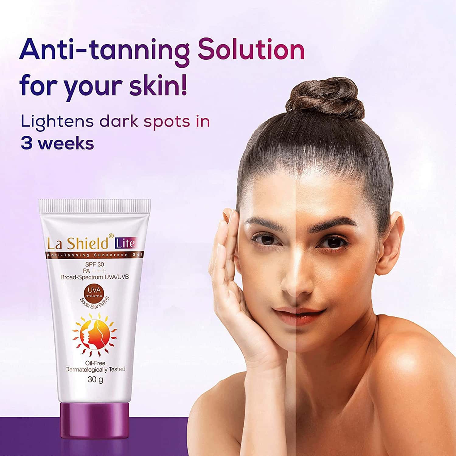 Buy LA SHIELD LITE SPF 30 P+++ 30G SUNSCREEN GEL Online & Get Upto 60% ...