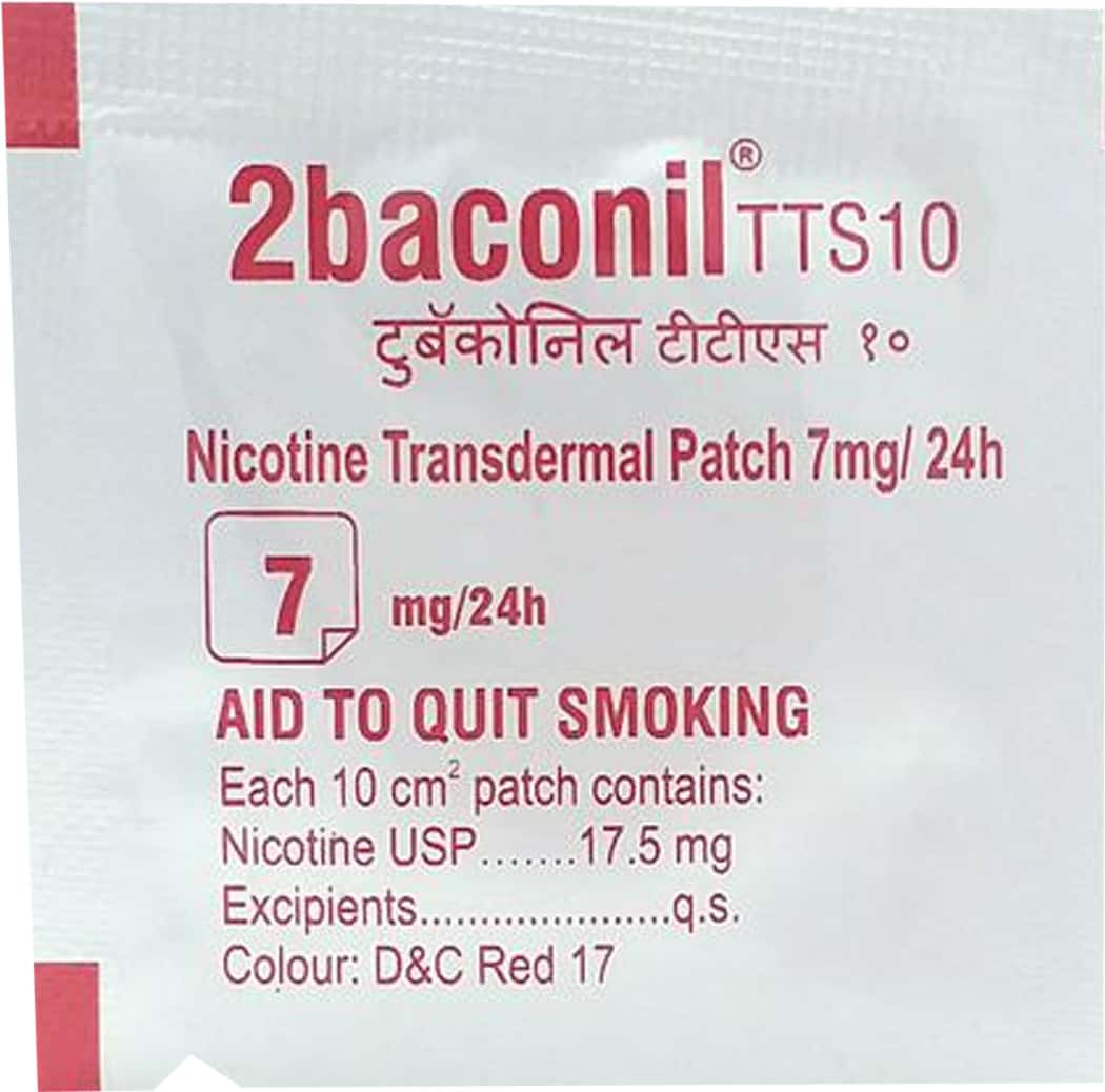 Buy 2BACONIL TTS 10 7 MG PATCH 7 Online & Get Upto 60% OFF at PharmEasy