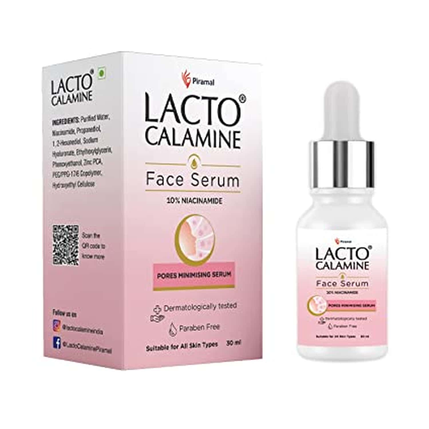 Buy LACTO CALAMINE 10% NIACINAMIDE FACE SERUM| FOR MINIMISING PORES ...
