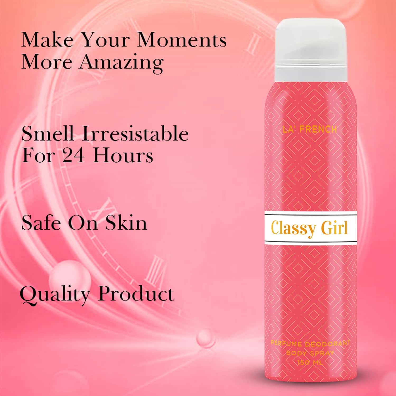 Buy LA FRENCH CLASSY GIRL DEODORANT FOR WOMEN, 150ML Online & Get Upto ...