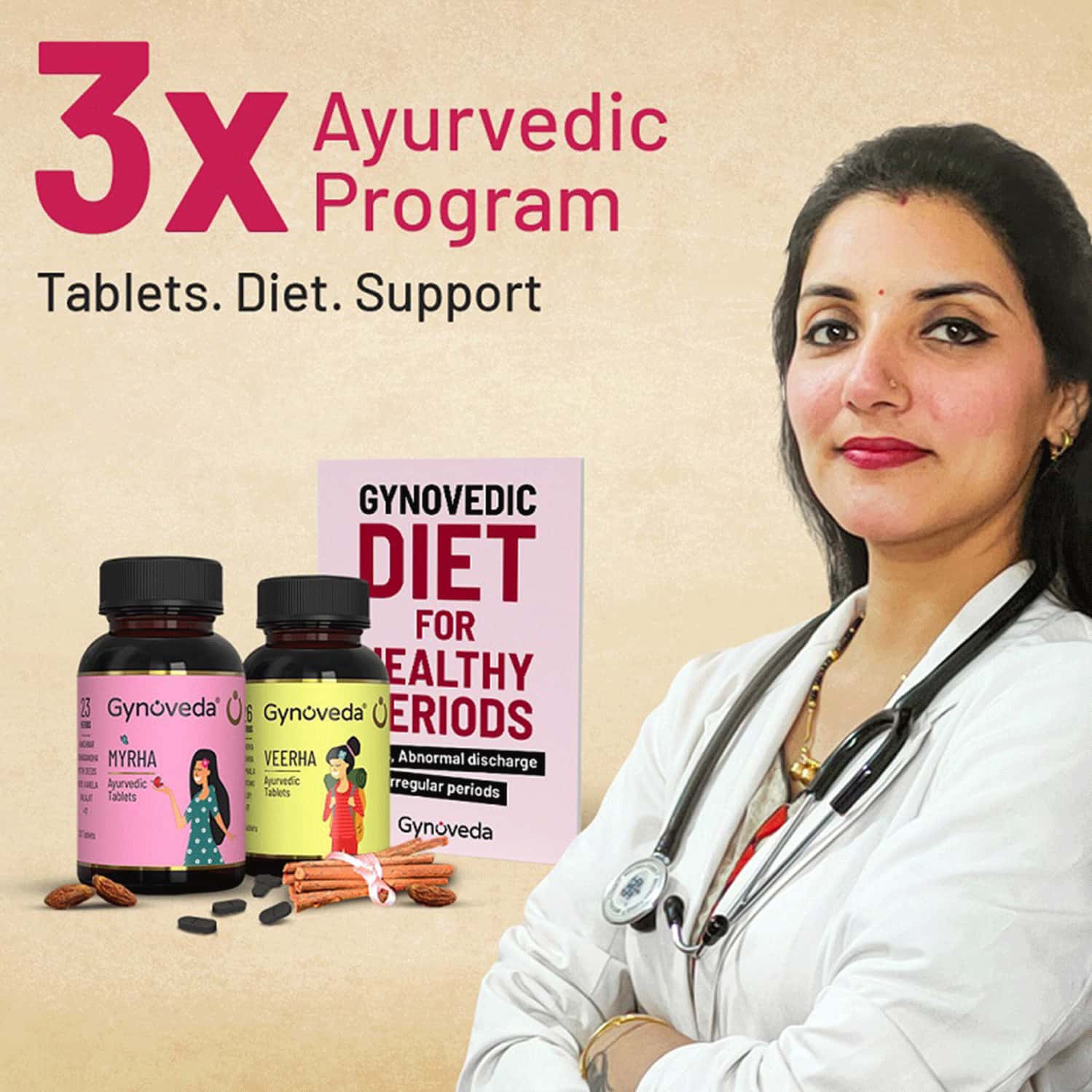 Buy GYNOVEDA PCOS PCOD AYURVEDIC MEDICINE FOR HEAVY FLOW EARLY PERIODS ...