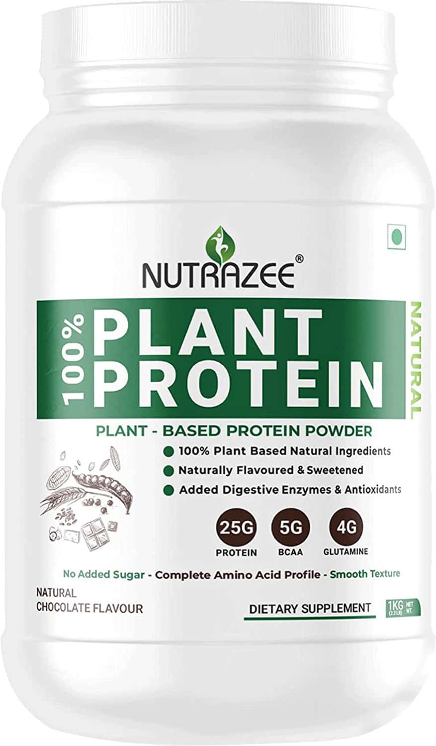 Buy NUTRAZEE 100% PLANT PROTEIN POWDER VEGAN (400G) Online & Get Upto ...
