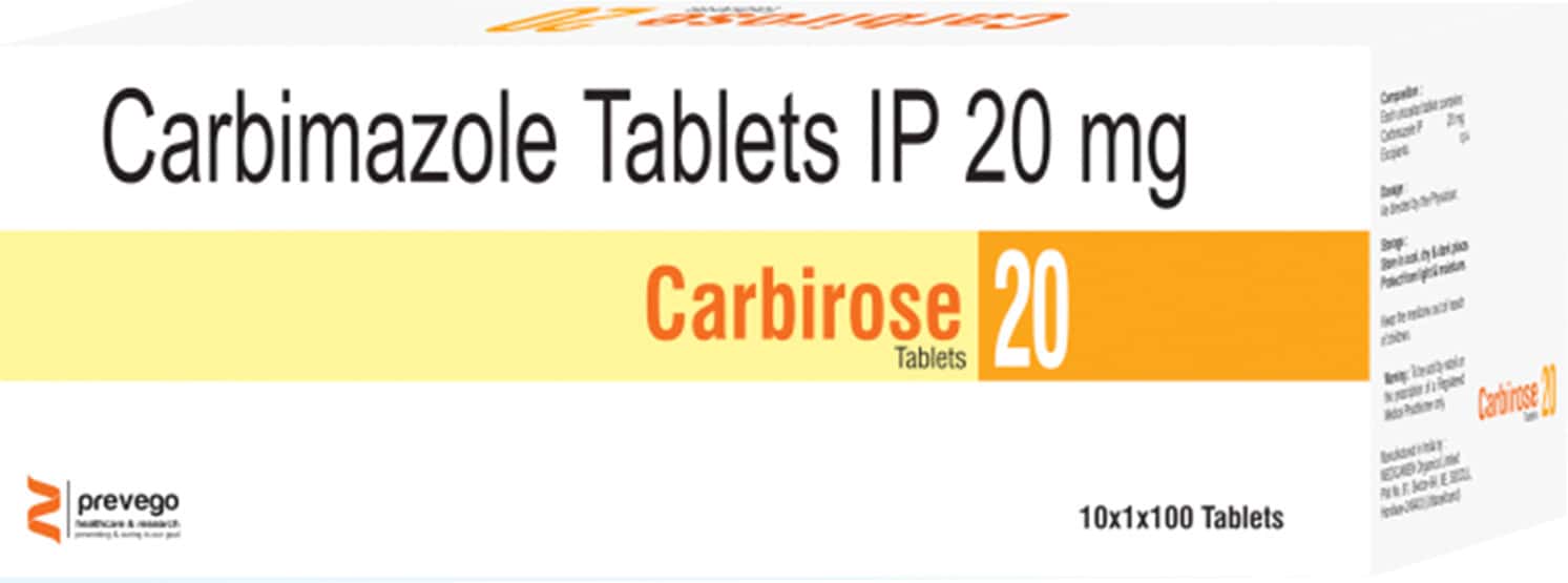 Carbirose 20 MG Tablet (100): Uses, Side Effects, Price & Dosage ...