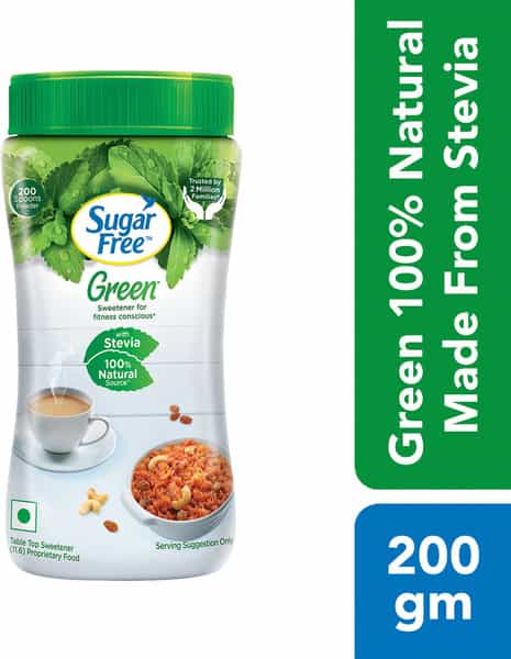 Buy SUGAR FREE GREEN SWEETENER WITH NATURAL STEVIA - 400 G POUCH Online ...
