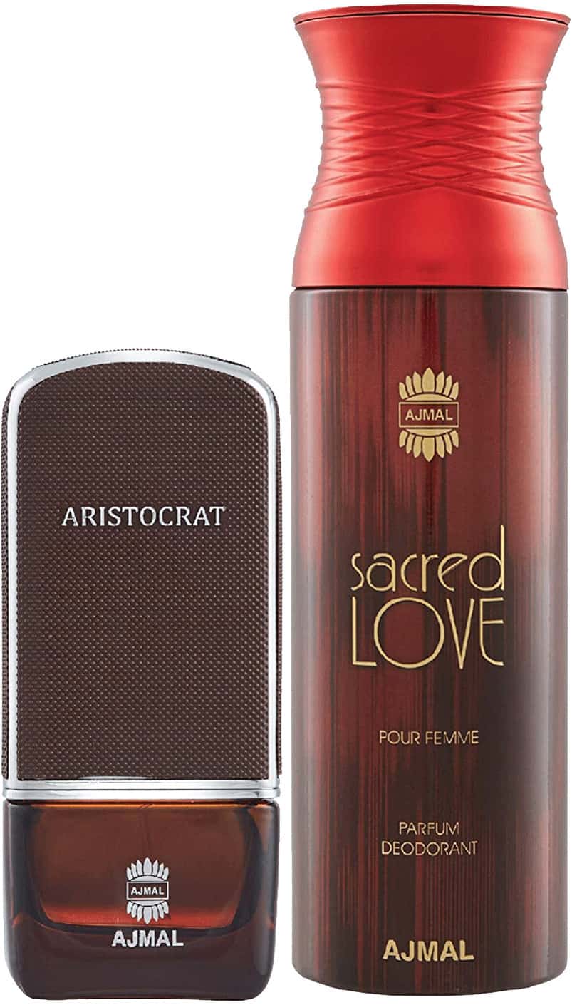 Buy AJMAL ARISTOCRAT EAU DE PARFUM 75ML PERFUME FOR MEN AND WISAL DEODORANT 200ML FOR WOMEN ...
