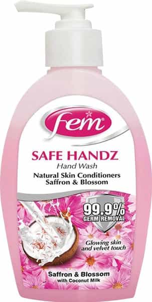 Buy FEM SAFE HANDZ SAFFRON & BLOSSOM HAND WASH - 250ML Online & Get ...