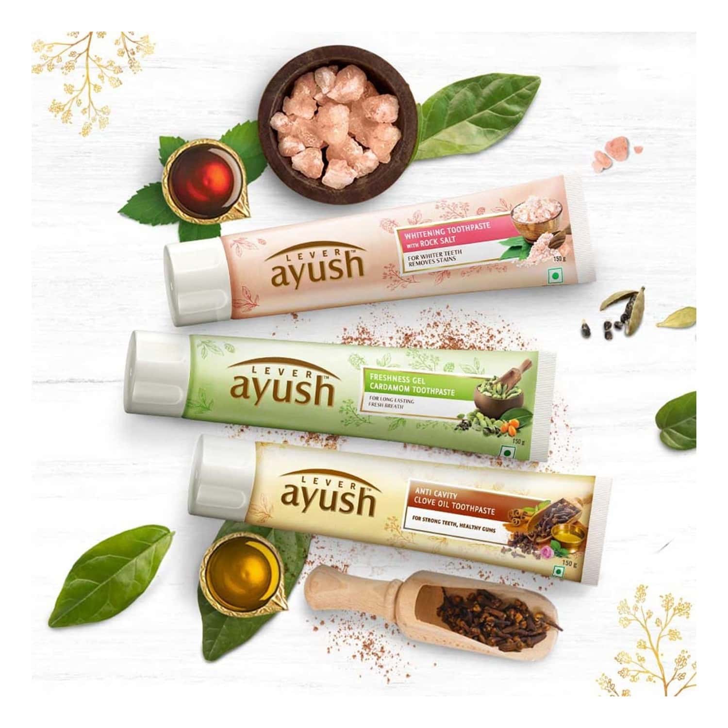 Buy LEVER AYUSH WHITENING ROCK SALT TOOTHPASTE 80 GM Online & Get Upto ...