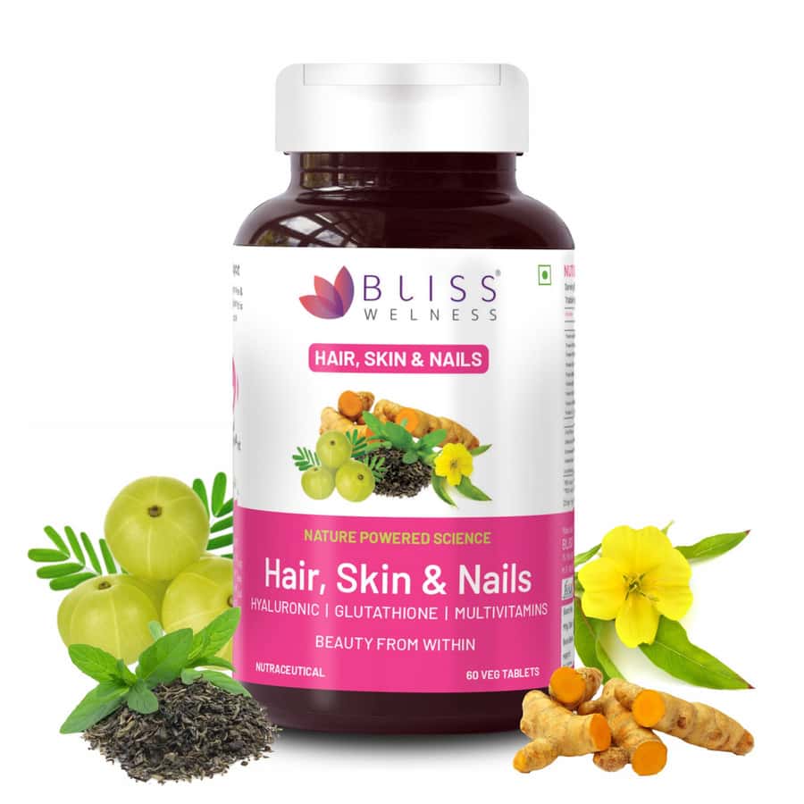 Buy BLISS WELNESS SKIN VITAMINS FOR GLOWING | RADIANT & HYDRATED SKIN ...