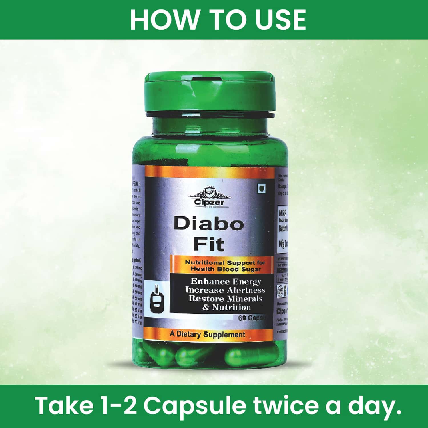 Buy CIPZER DIABO FIT CAPSULE REGULATE BLOOD SUGAR & MANAGE DIABETES ...