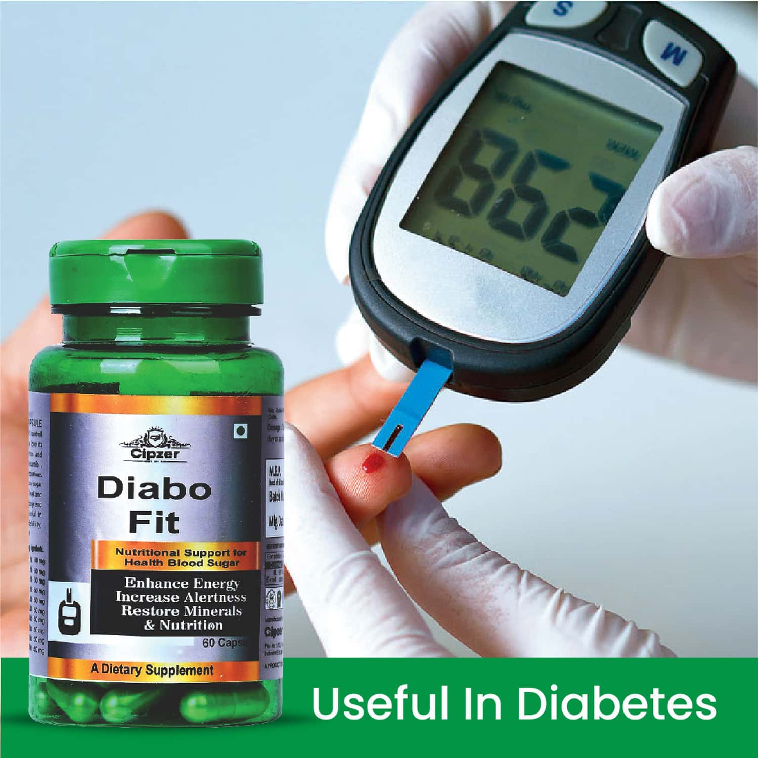 Buy CIPZER DIABO FIT CAPSULE REGULATE BLOOD SUGAR & MANAGE DIABETES ...