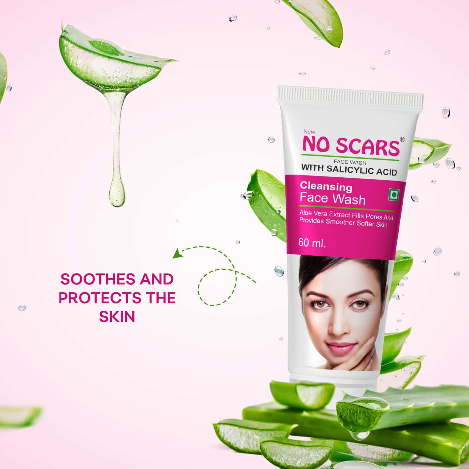 Buy NO SCAR ALOEVERA FACE WASH 60ML, PACK OF 3 Online & Get Upto 60% ...