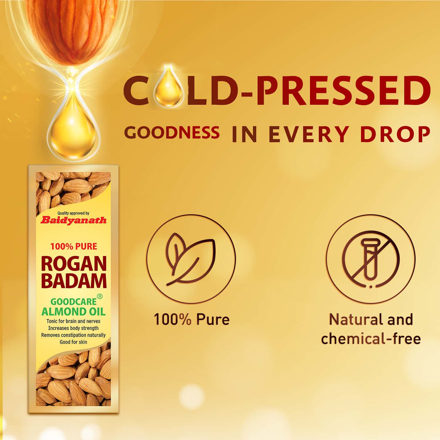 Buy VANSAAR ROGAN BADAM OIL|100% PURE SWEET ALMOND OIL RICH IN VIT E ...