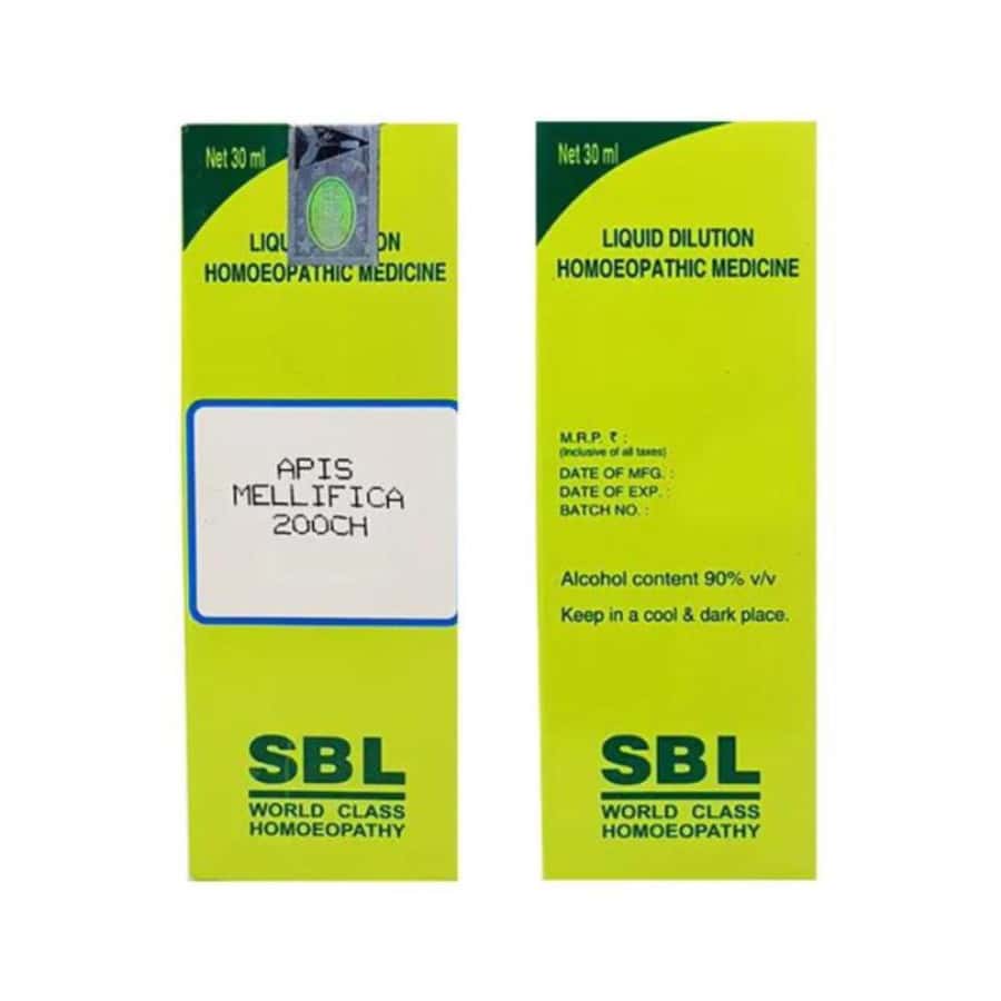 Buy SBL APIS MELLIFICA DILUTION 200 CH 30 ML PACK OF 2 Online & Get ...
