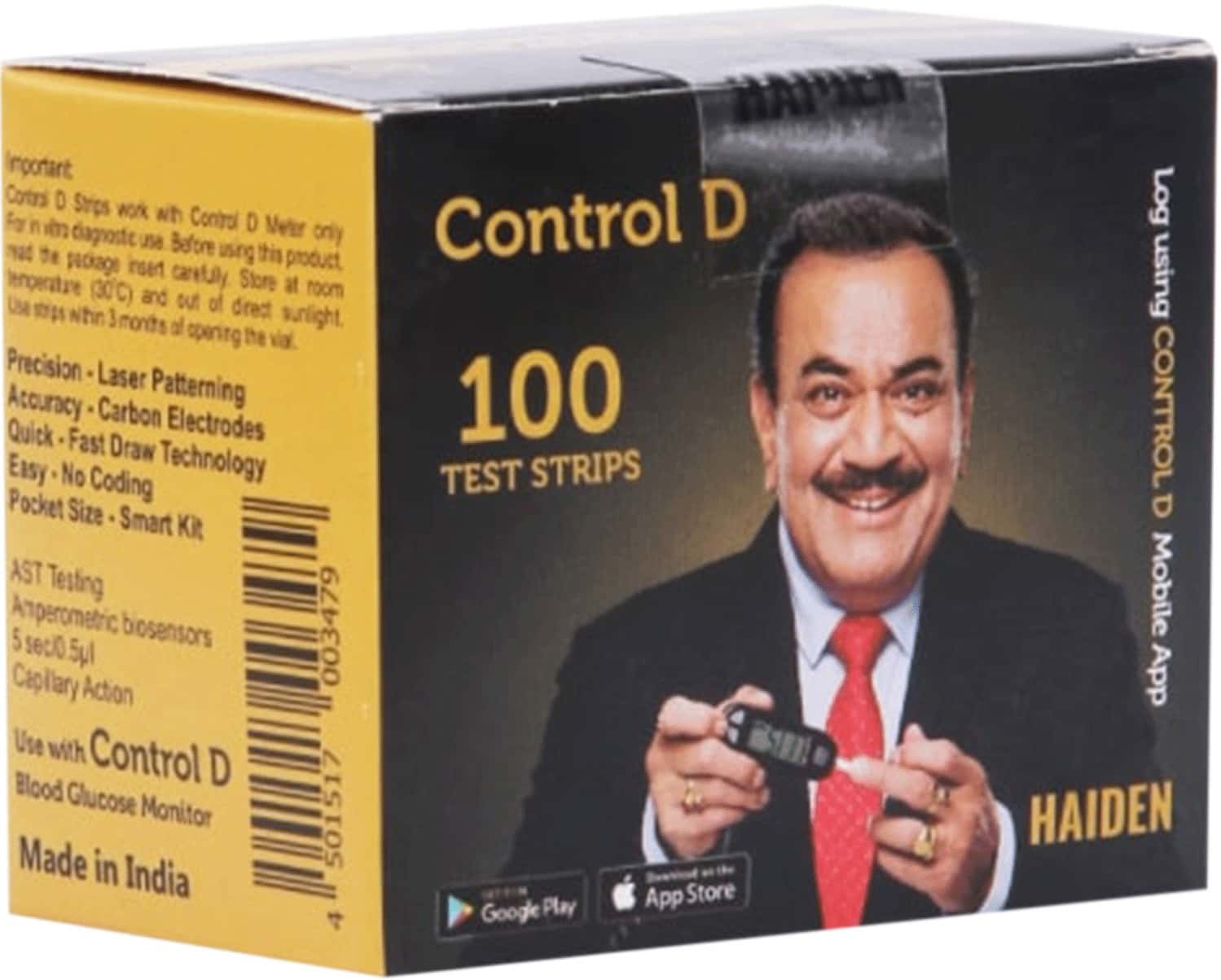 Buy CONTROL D TEST STRIPS - 100 STRIPS Online & Get Upto 60% OFF at ...