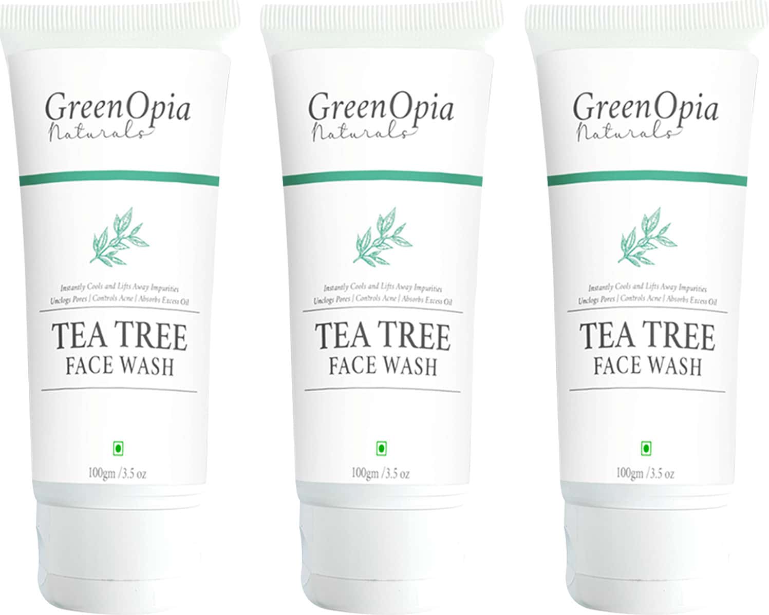 Buy GREENOPIA TEA TREE FACE WASH PACK OF 3 Online & Get Upto 60% OFF at ...