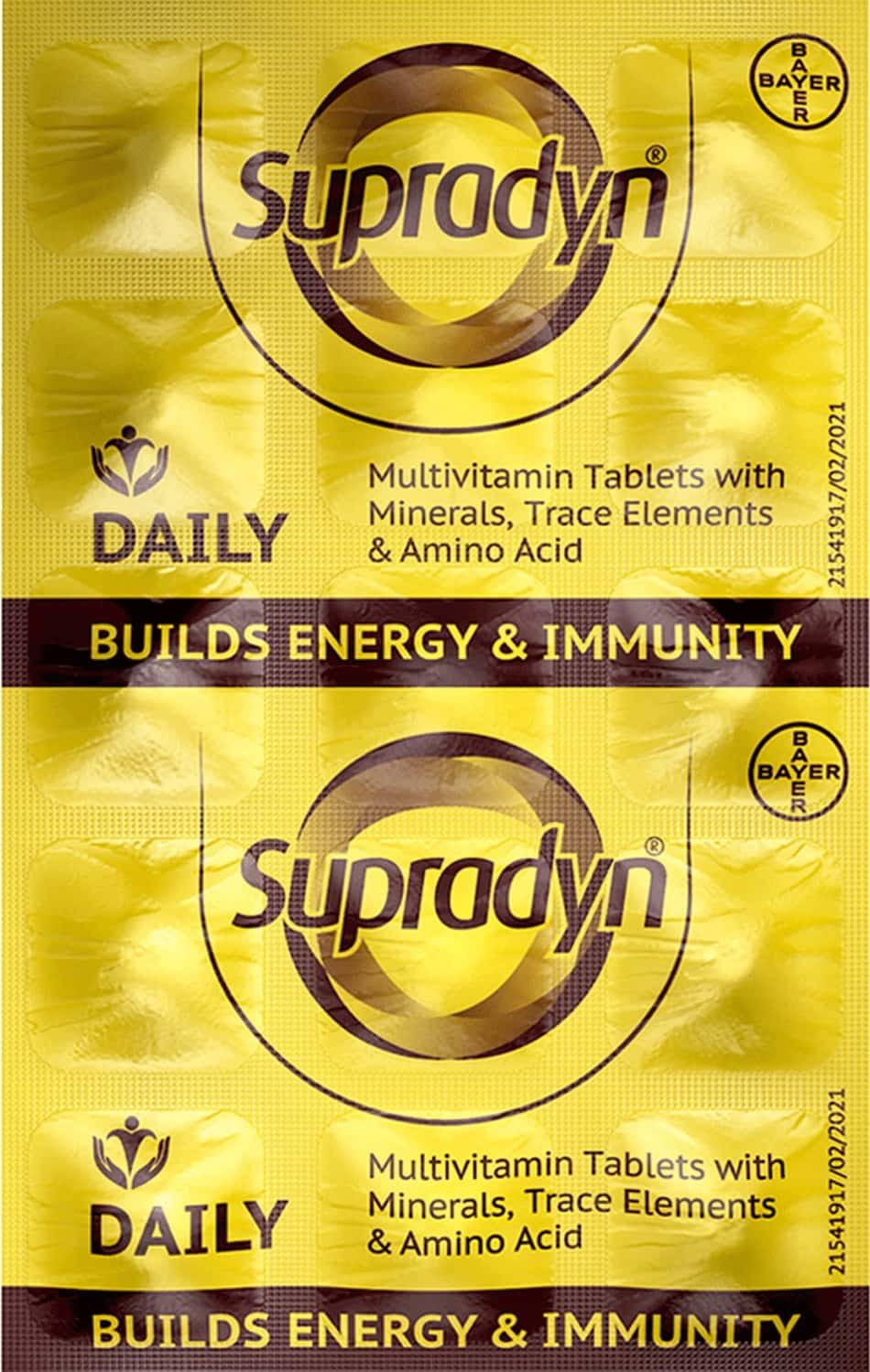 Buy SUPRADYN DAILY MULTIVITAMIN TABLETS 15S Online & Get Upto 60% OFF ...