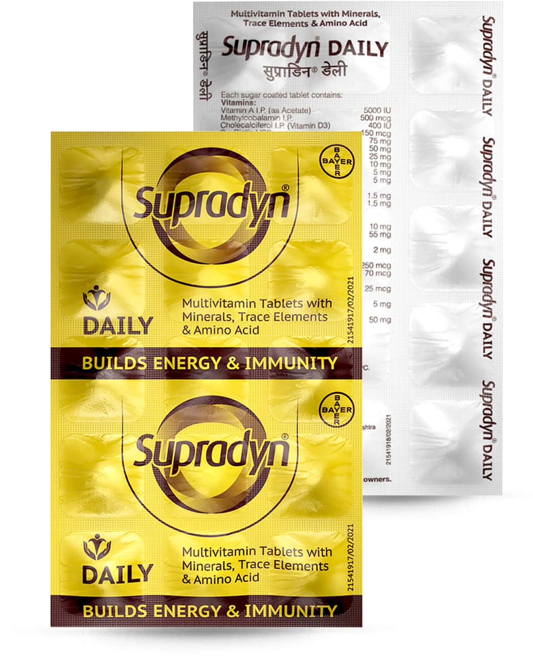 Buy SUPRADYN DAILY MULTIVITAMIN TABLETS 15S Online & Get Upto 60% OFF ...