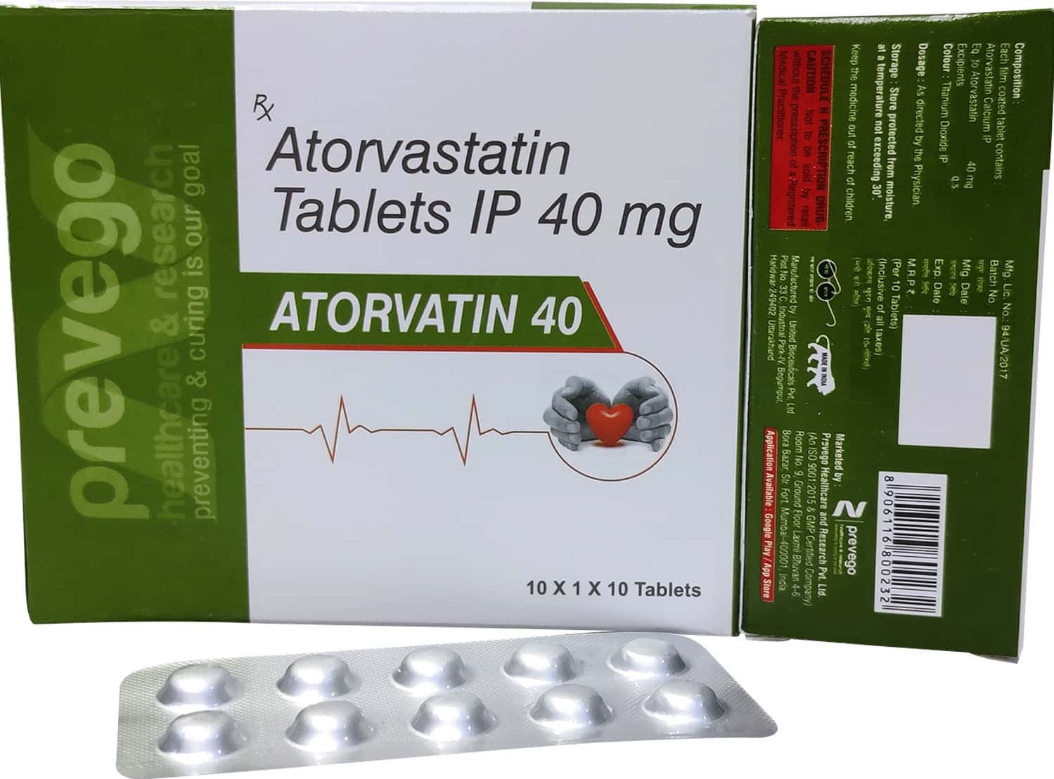 Atorvatin 40 MG Tablet (10): Uses, Side Effects, Price & Dosage | PharmEasy