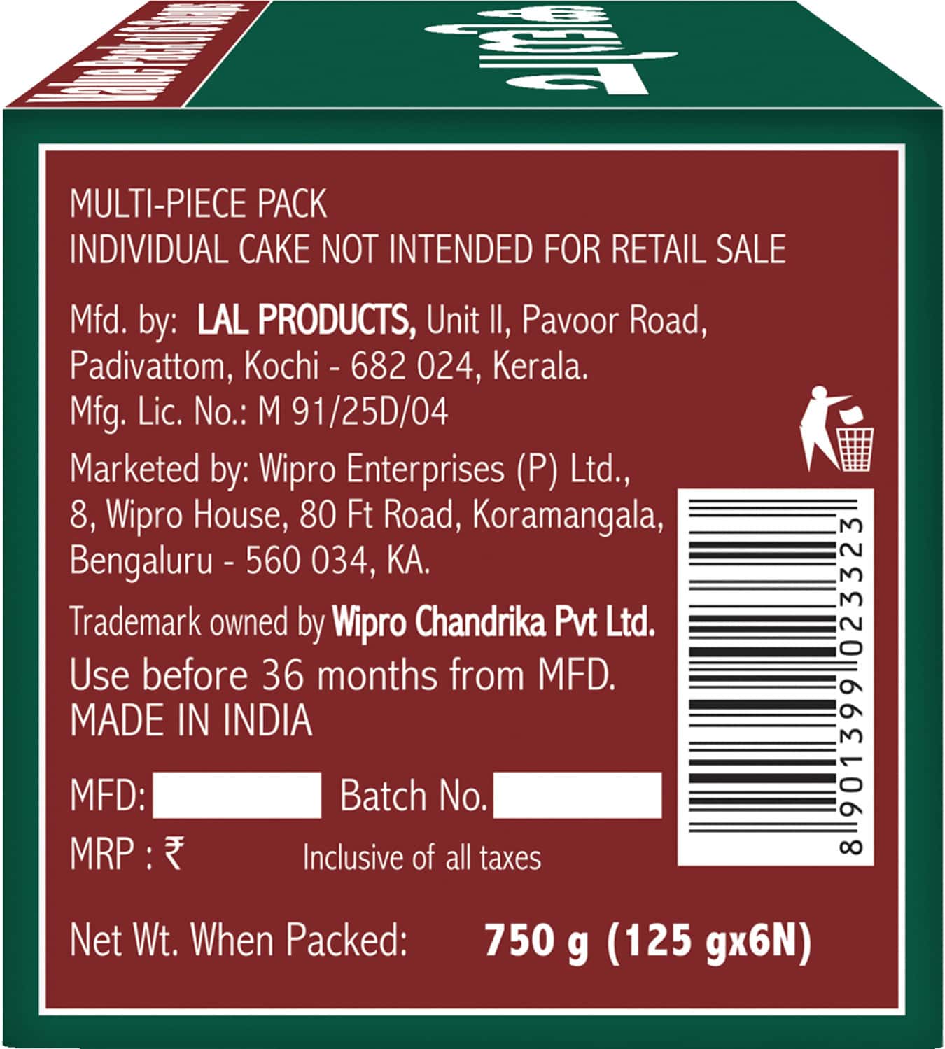 Buy CHANDRIKA CLASSIC SOAP 125G (PACK OF 6) Online & Get Upto 60% OFF ...