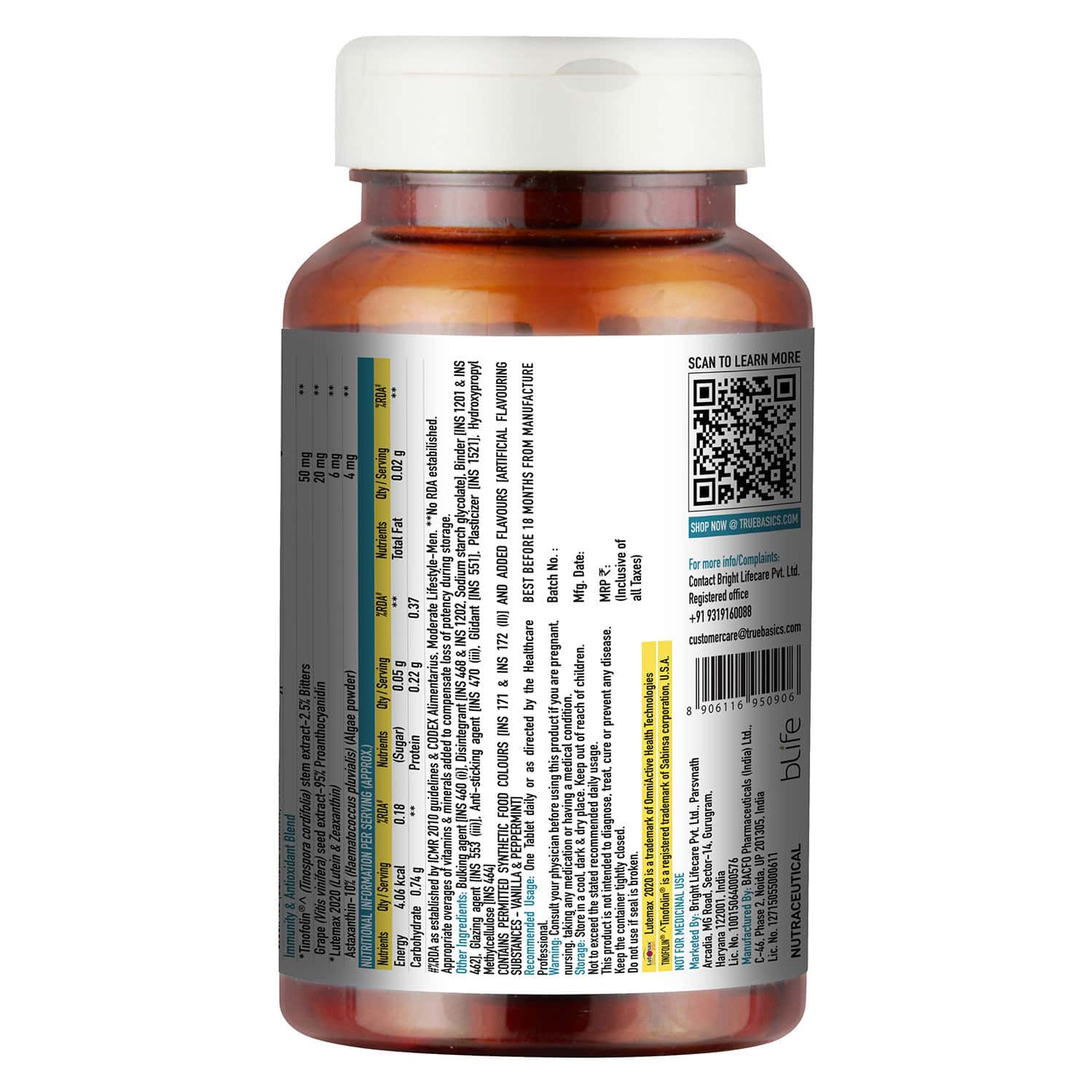 Buy TRUEBASICS MULTIVIT SPORT ONE DAILY, MULTIVITAMIN FOR SPORT, 60 ...