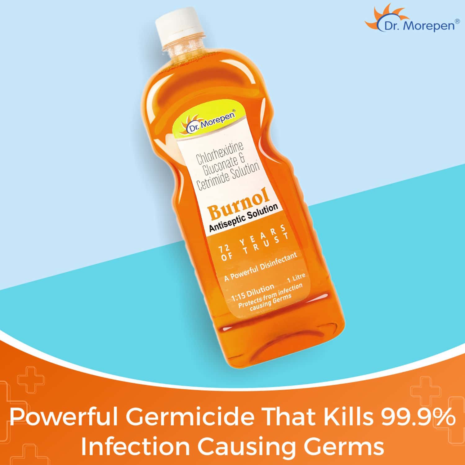 Buy DR. MOREPEN BURNOL ANTISEPTIC SOLUTION MULTIPURPOSE DISINFECTANT ...