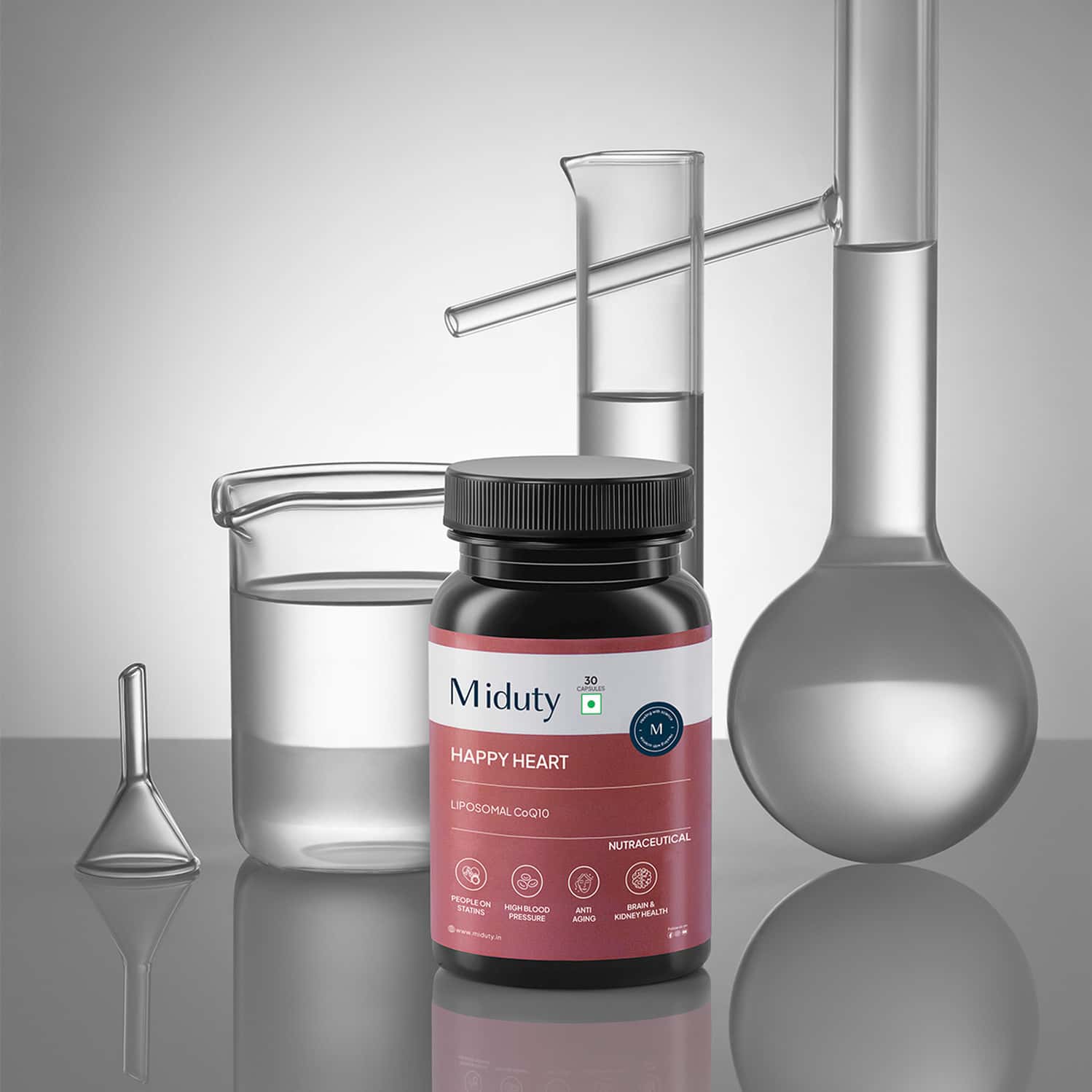 Buy MIDUTY PALAK NOTES HAPPY HEART-LIPOSOMAL COQ10 - BLOOD PRESSURE ...