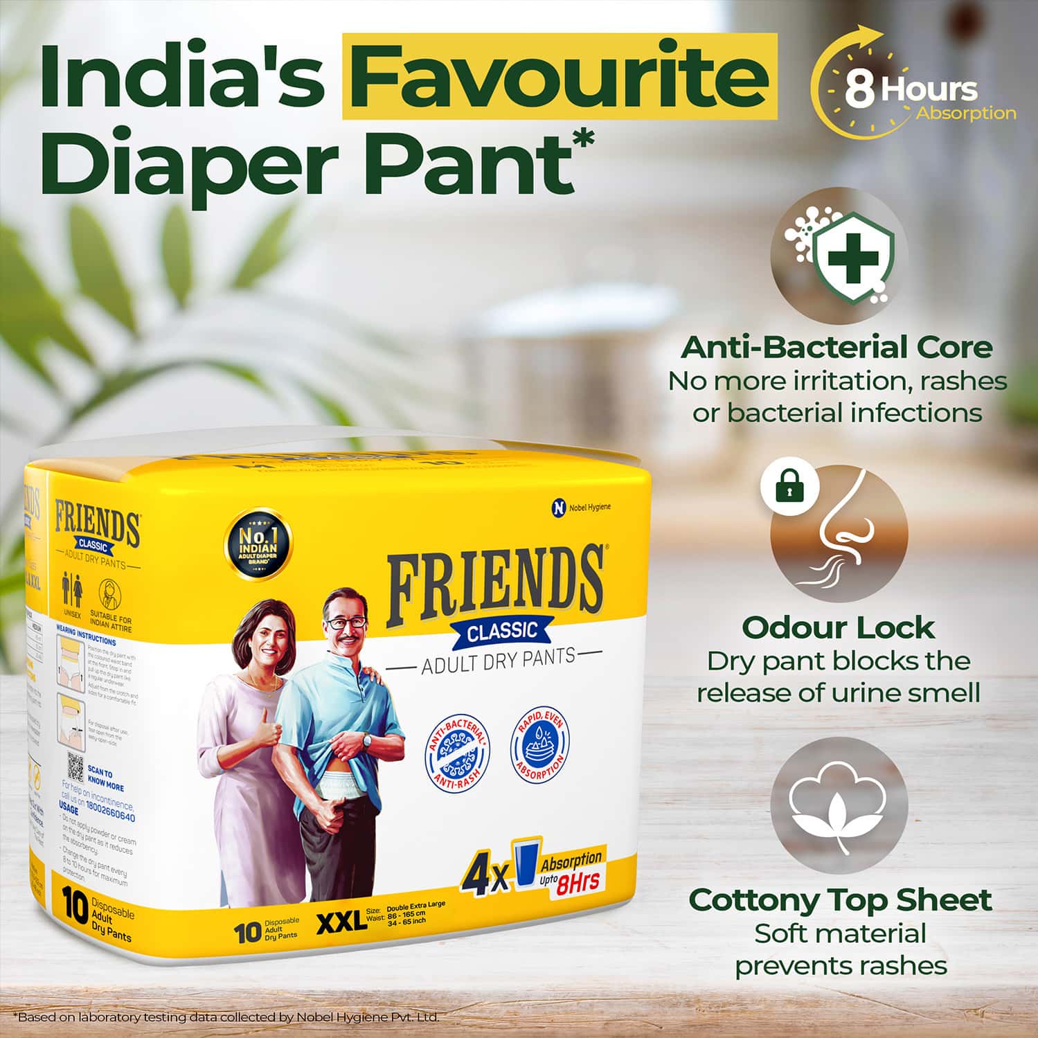 Buy FRIENDS CLASSIC ADULT DRY PANTS XXL PANTS STYLE 4X ABSORPTION UPTO ...