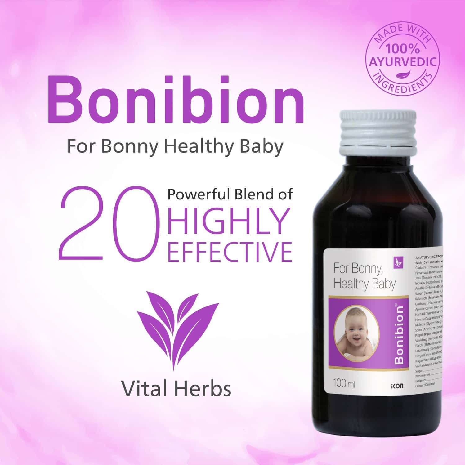 Buy BONIBION SYRUP 100 ML | FOR INFANT COLIC | IMPROVES APPETITE ...
