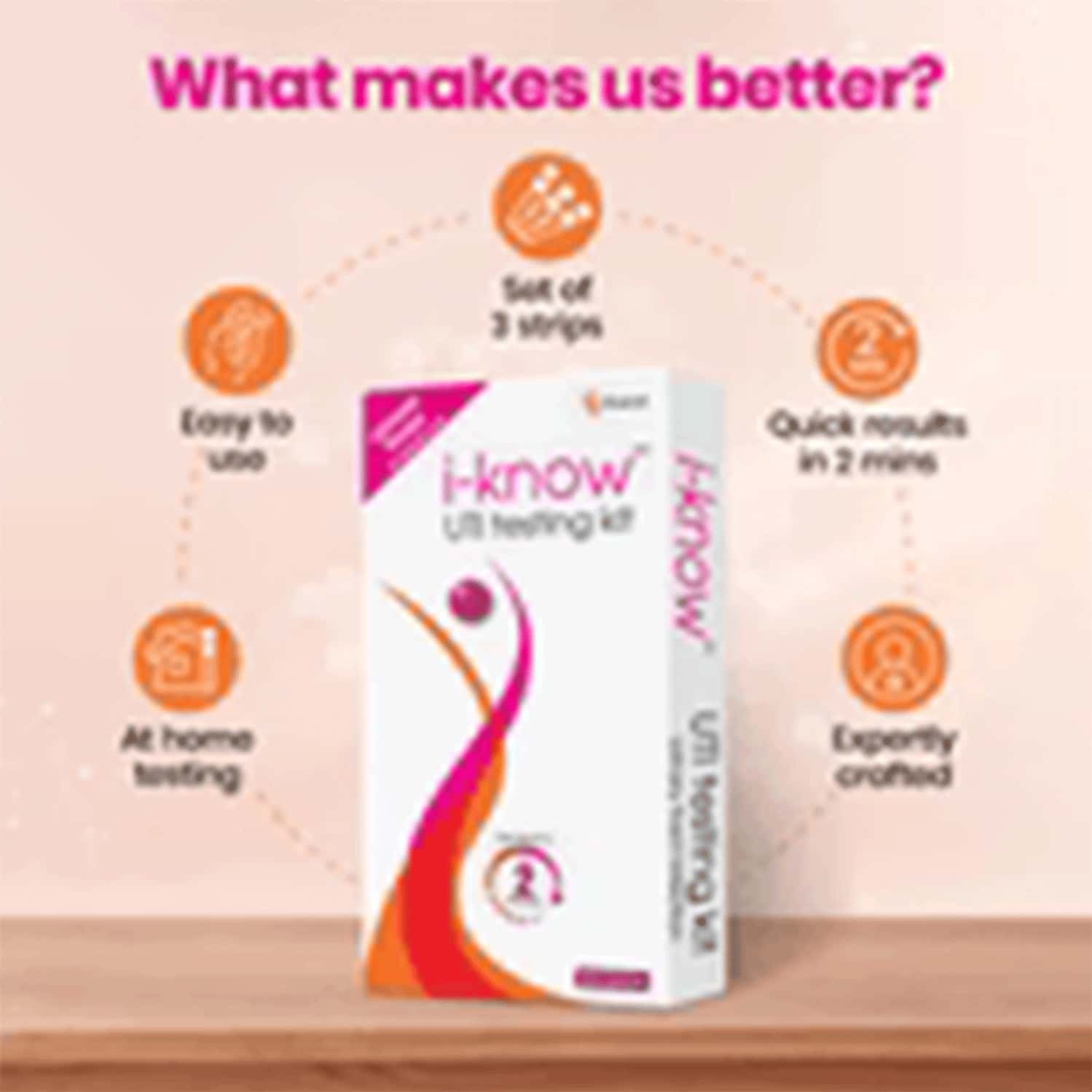 Buy I-KNOW UTI TESTING KIT (URINARY TRACT INFECTION) 3 TEST STRIPS ...