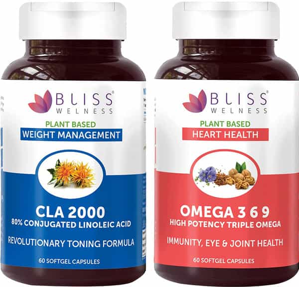 Buy BLISS WELLNESS CLA 2000 LEAN MUSCLE BUILD+ CARDIO BLISS PURE OMEGA ...