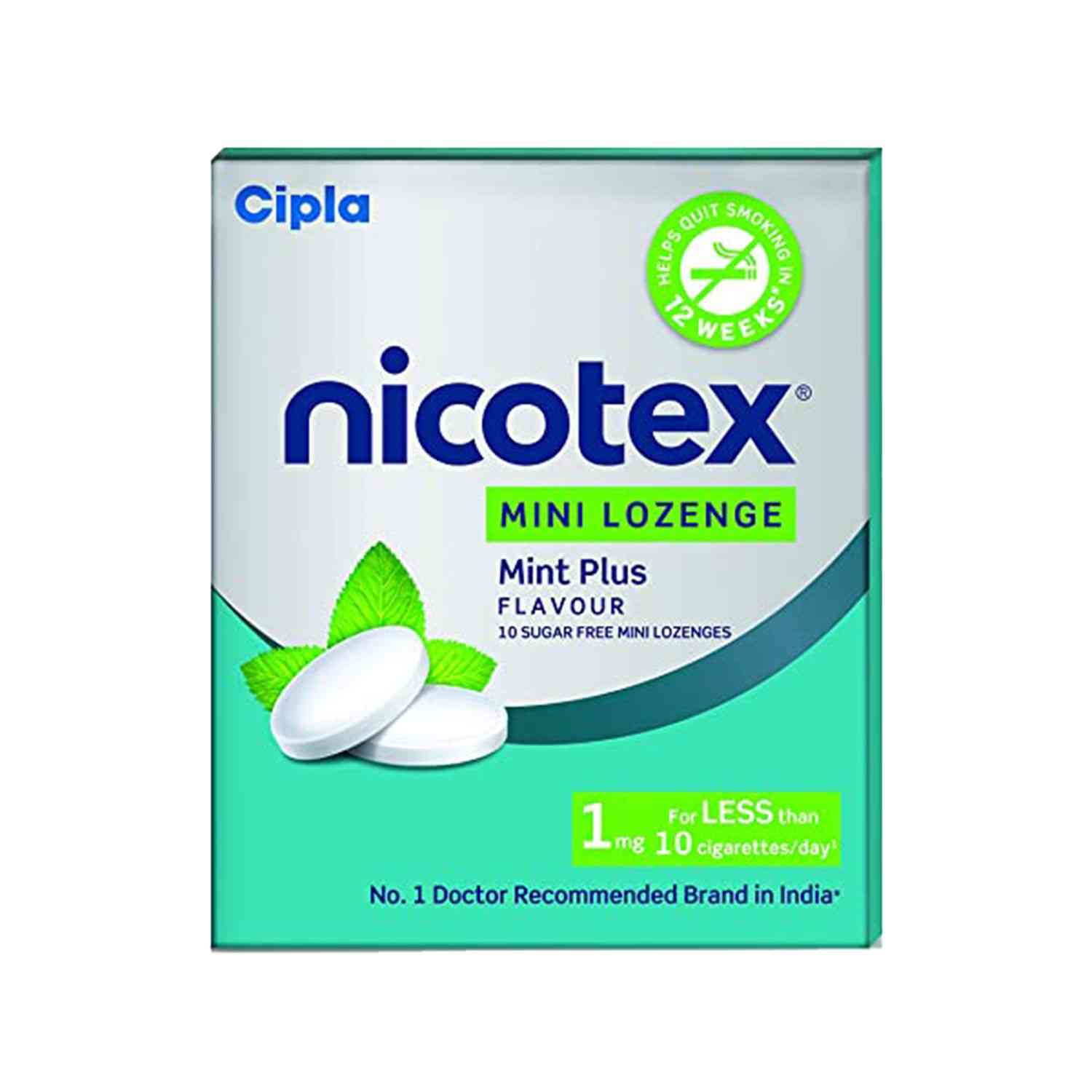 Buy Nicotex Mini Lozenge 1mg Mint Plus Flav Sf 10'S Online & Get Upto ...