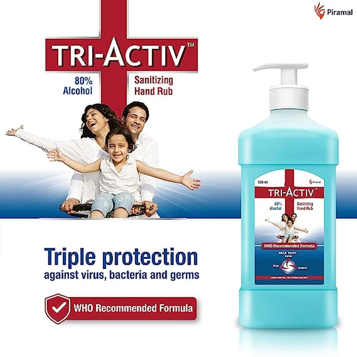 Buy TRI-ACTIV HAND RUB 500ML, PACK OF 4 Online & Get Upto 60% OFF at ...