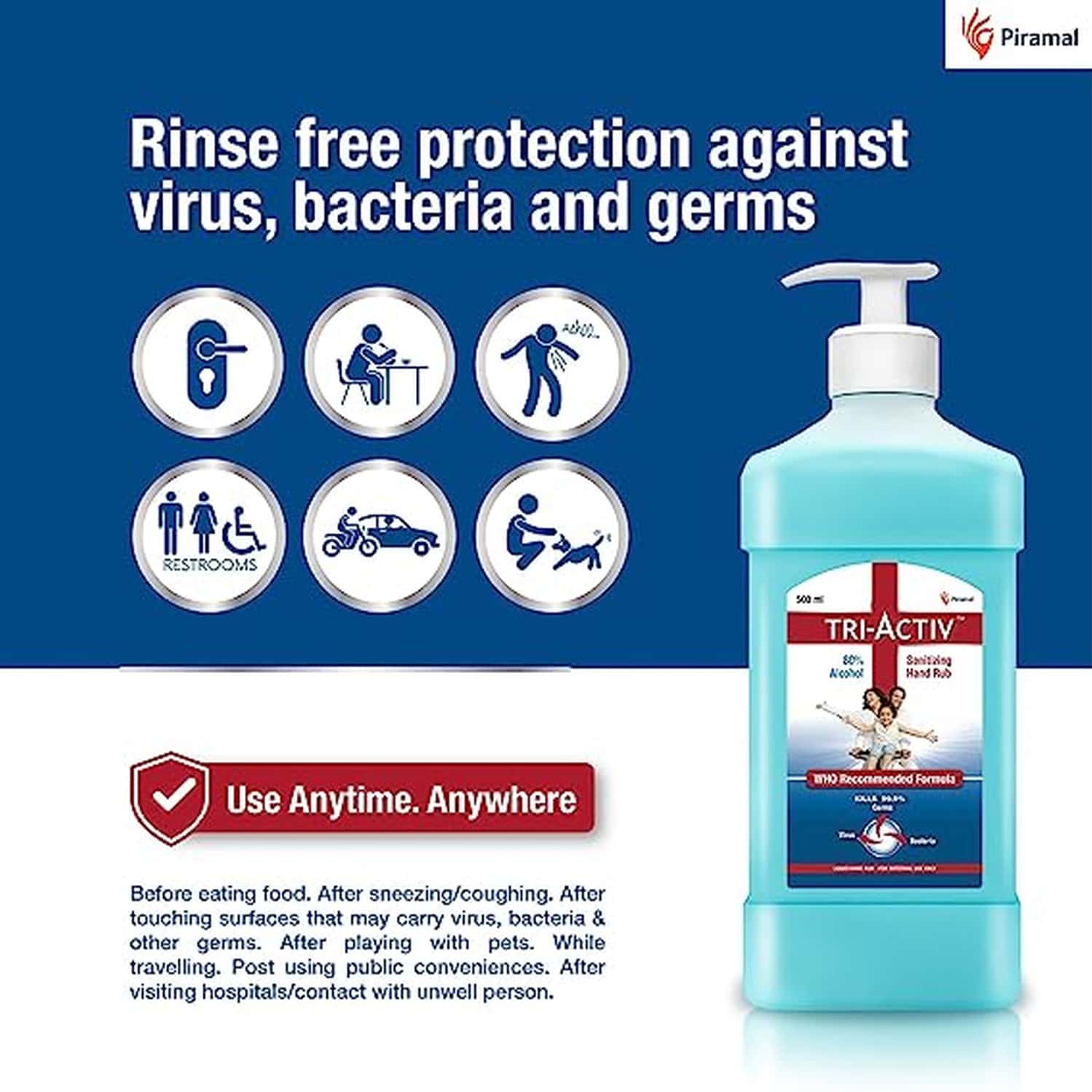 Buy TRI-ACTIV HAND RUB 500ML, PACK OF 4 Online & Get Upto 60% OFF at ...