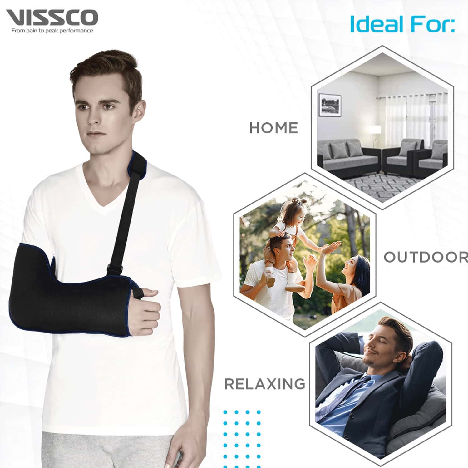 Buy VISSCO TROPICAL ARM SLING | PROVIDES STABILITY TO THE SHOULDER ...